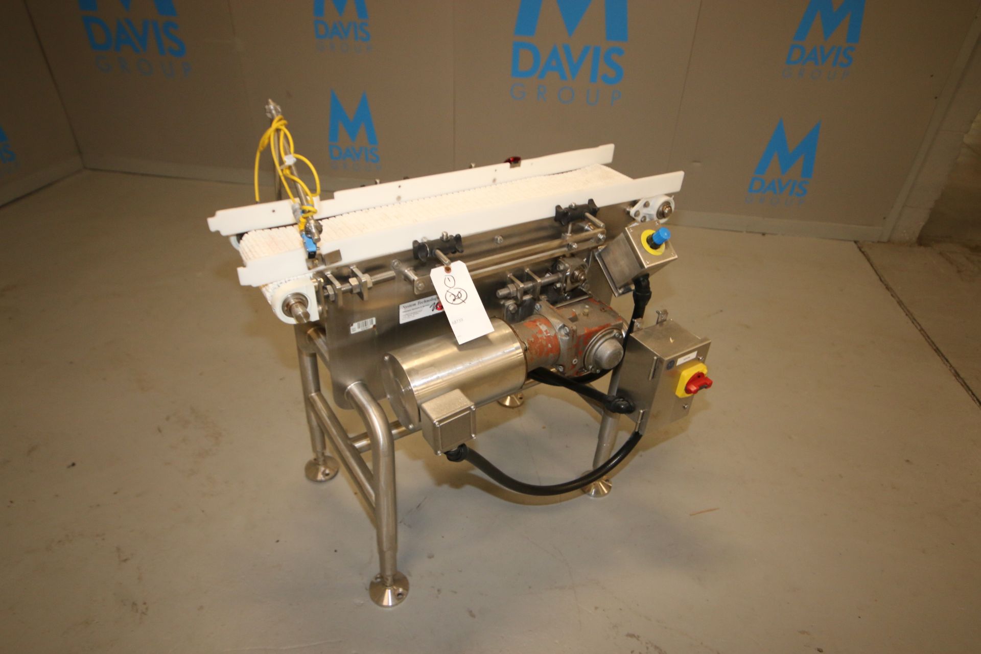 STI Straight Section of S/S Conveyor, with Leeson 1/0.75 hp Drive, 1725 ...