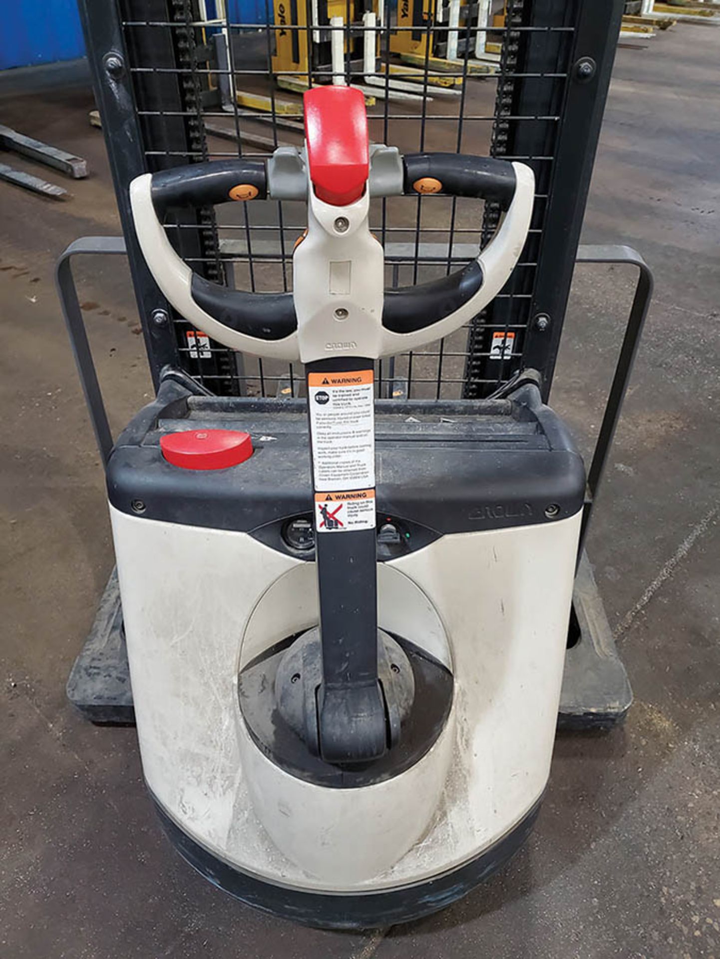 CROWN 2,000 LB. WALKIE STACKER, MODEL ST3000-20, 24-VOLT, 128’’ LIFT ...
