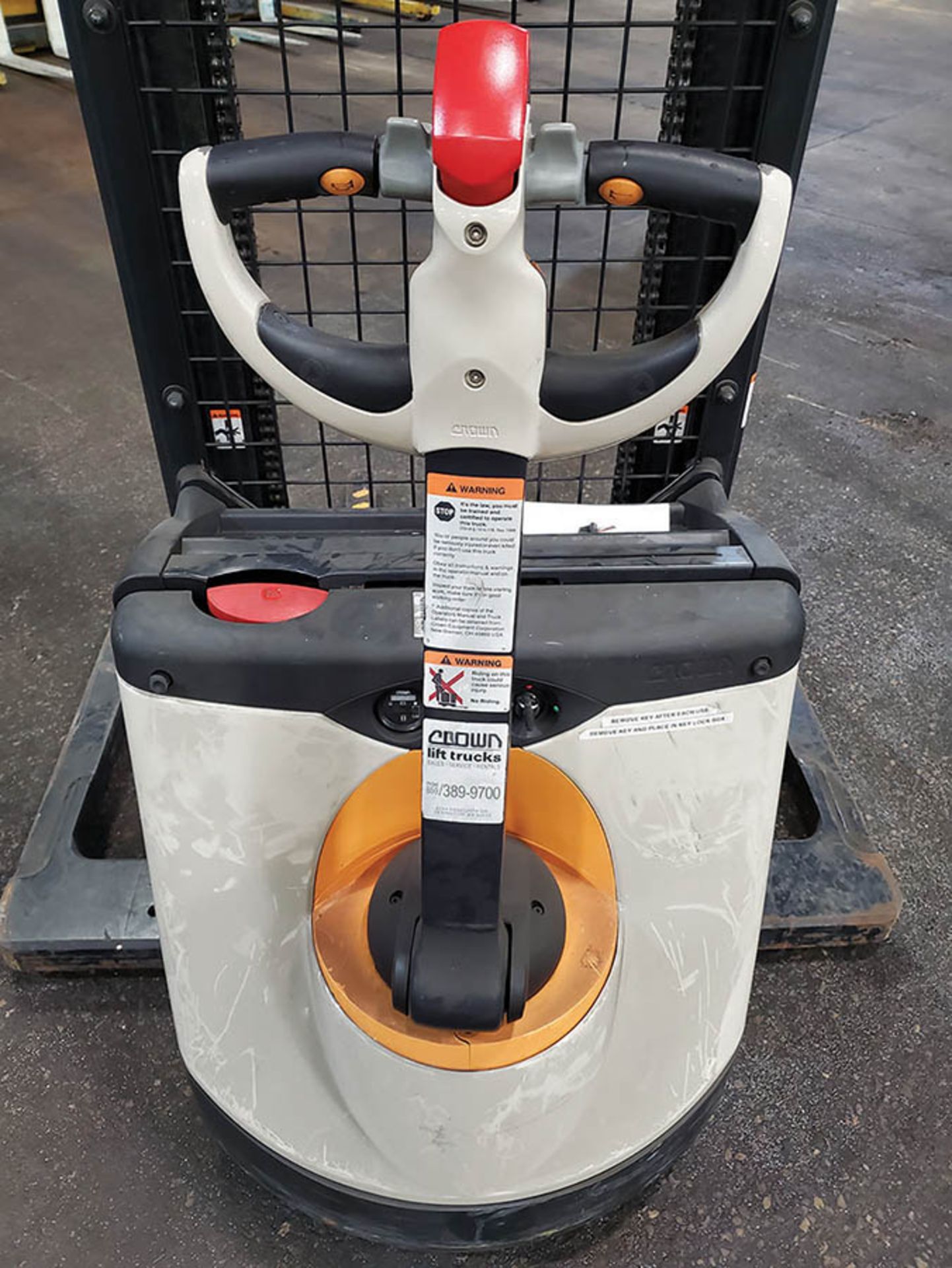 CROWN 2,000 LB. WALKIE STACKER, MODEL ST3000-20, 24-VOLT, 128’’ LIFT ...