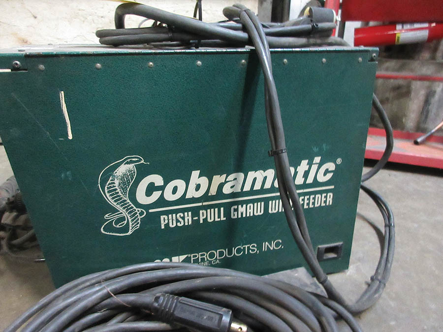 COBRAMATIC PUSH-PULL GMAW WIRE FEEDER, ALL LEADS, MIG GUN, MODEL 150 ...