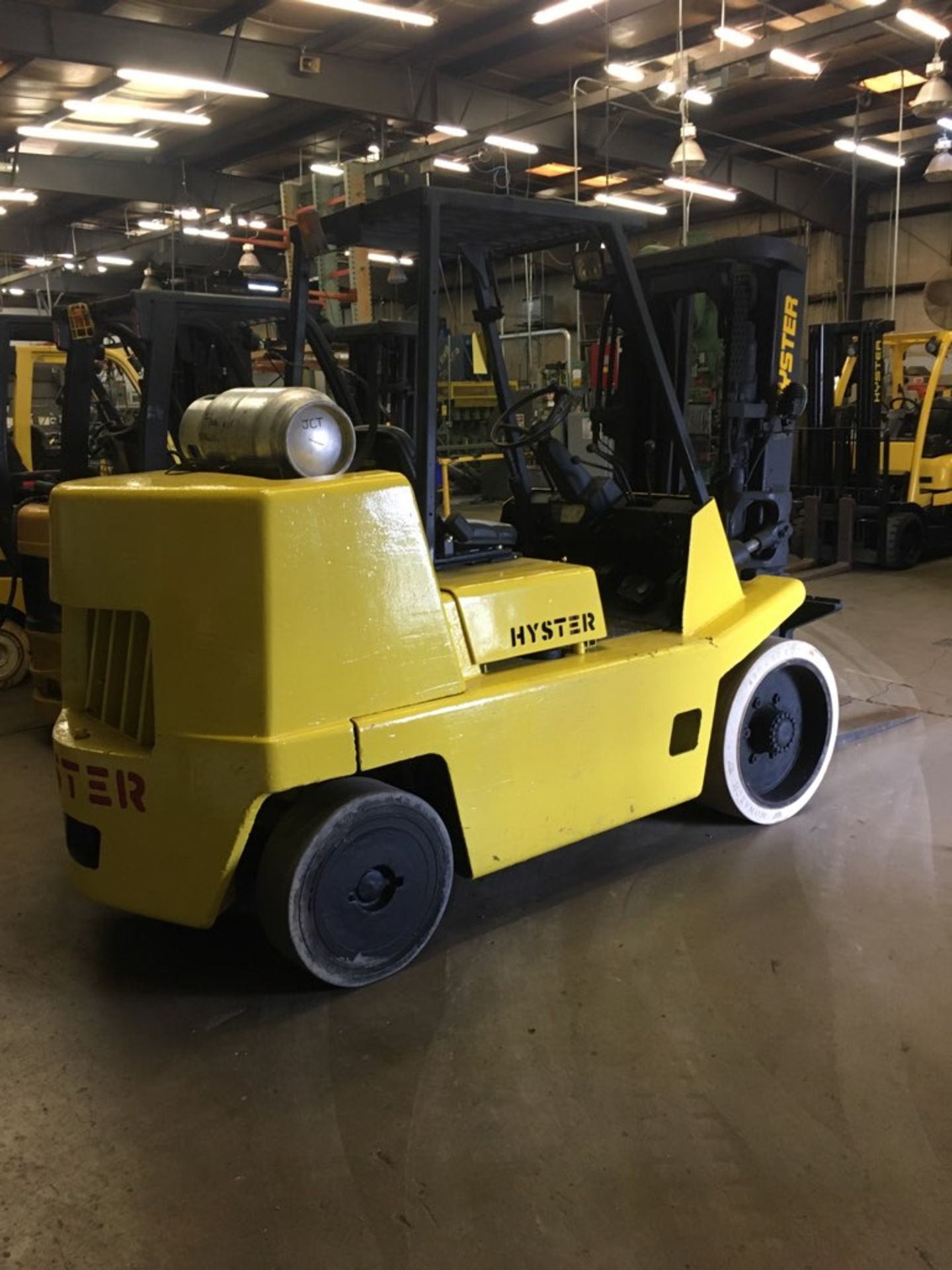 HYSTER S155XL FORKLIFT, 15,000 LB. CAP., LPG, 3-STAGE MAST, 4' FORKS ...