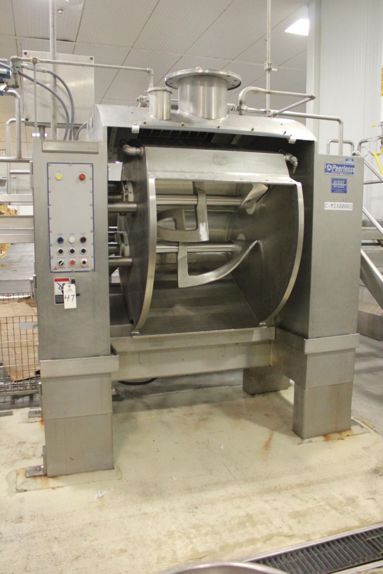 2000 Peerless 1,100 LB Double Sigma Arm Mixer, M# DA150, S/N: 200022 ...