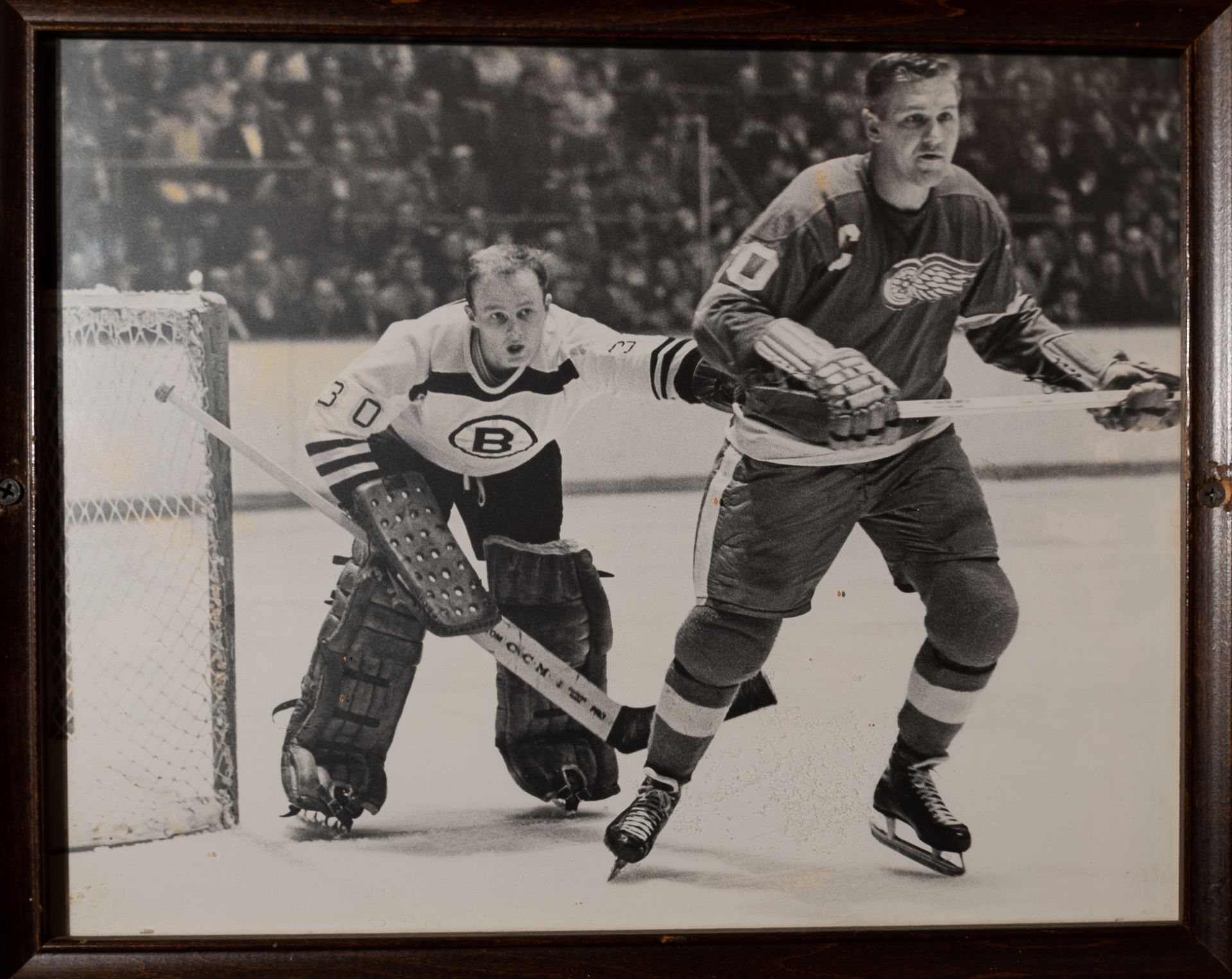 Gerry Cheevers Game Framed Photo 15"x12"