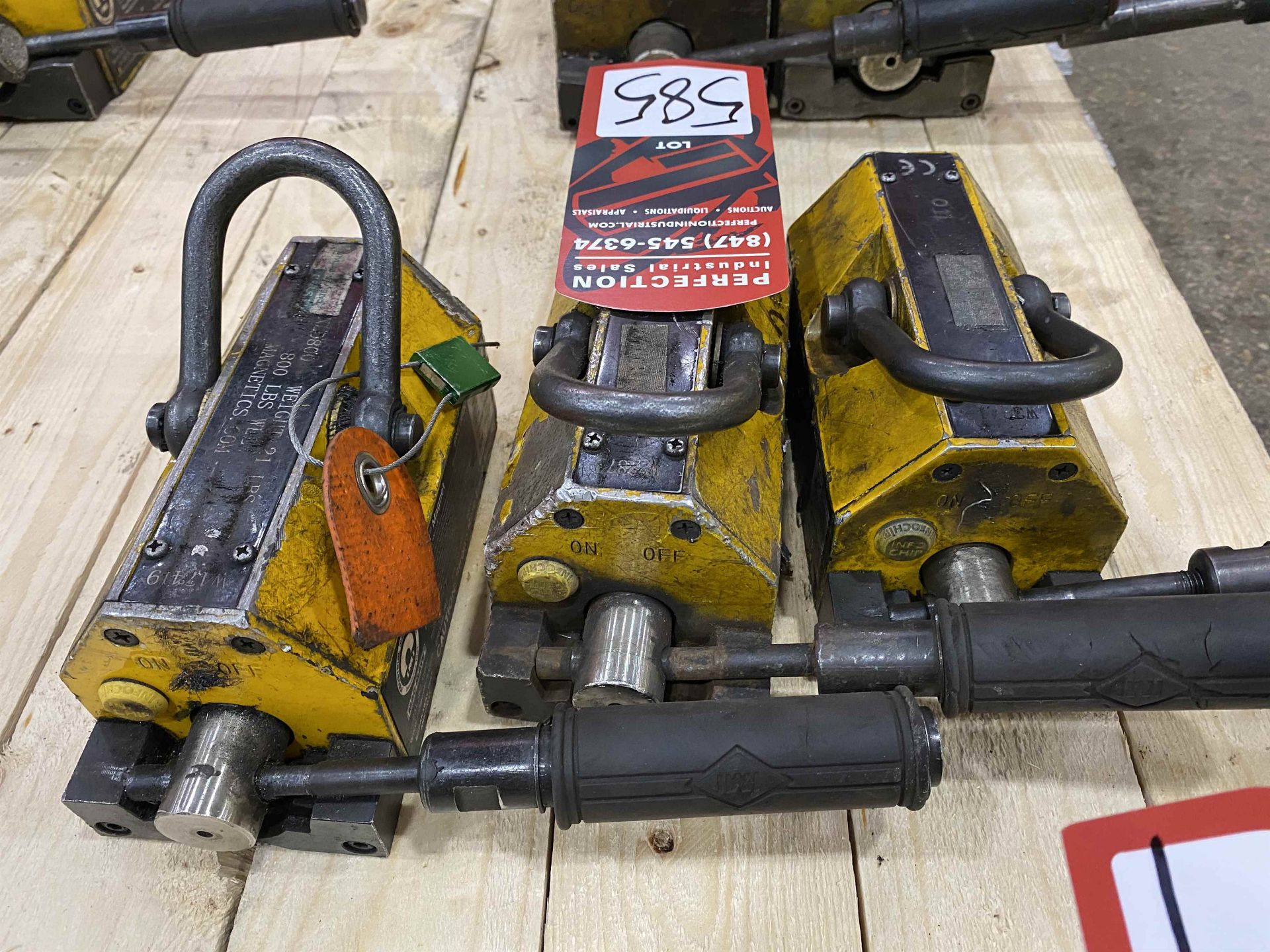 Pair of 800 Lb. Lifting Magnets