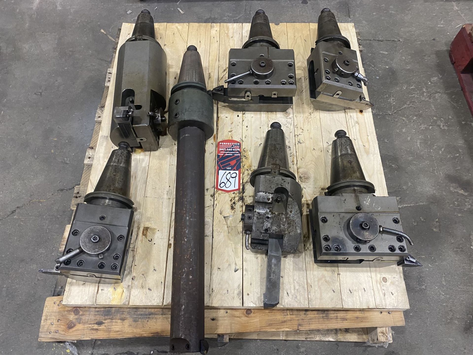 Lot of (7) Cat 60 Tool Holders