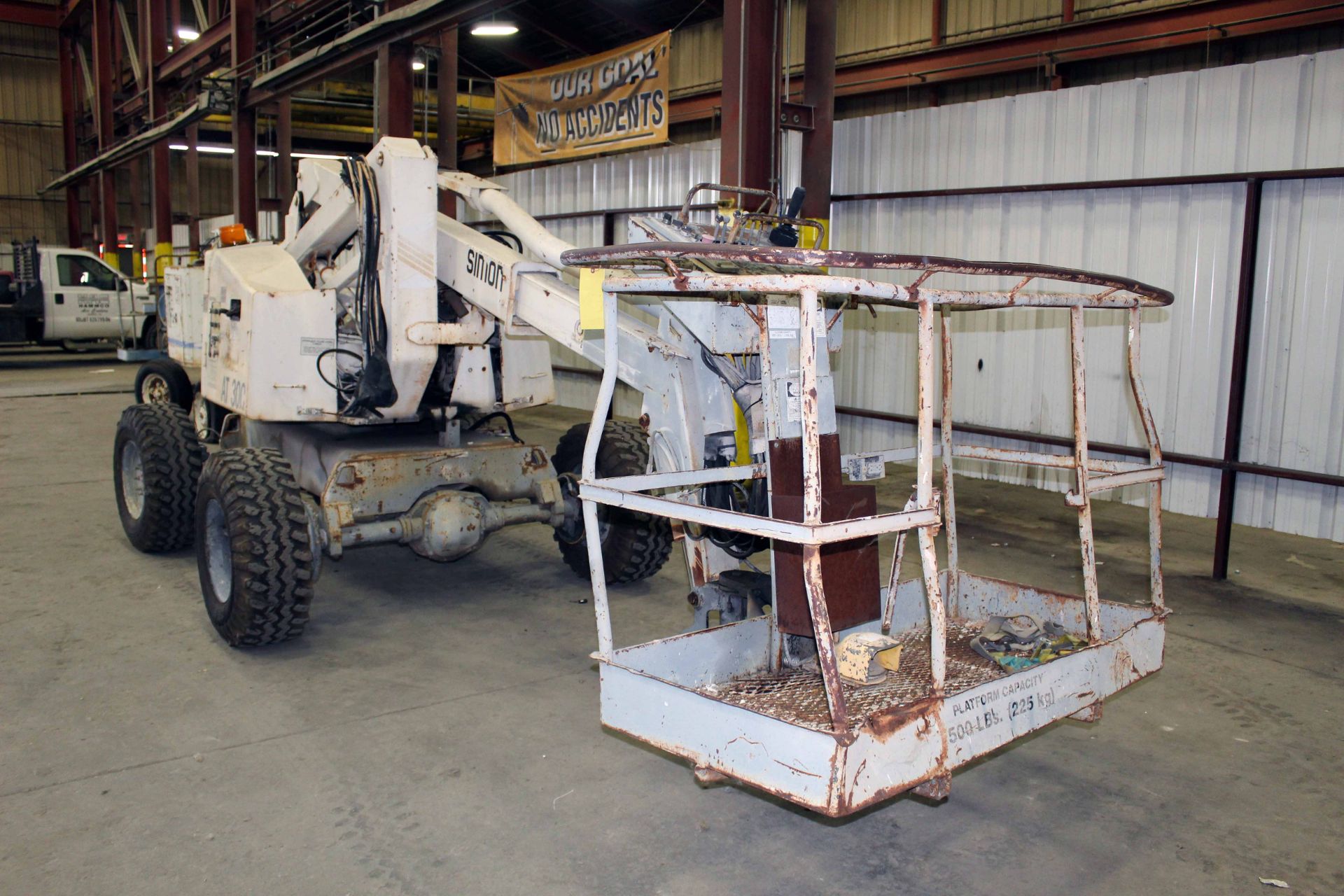 ARTICULATED BOOM LIFT, SIMON, MDL. AT30C, 500 LB platform cap., LP ...