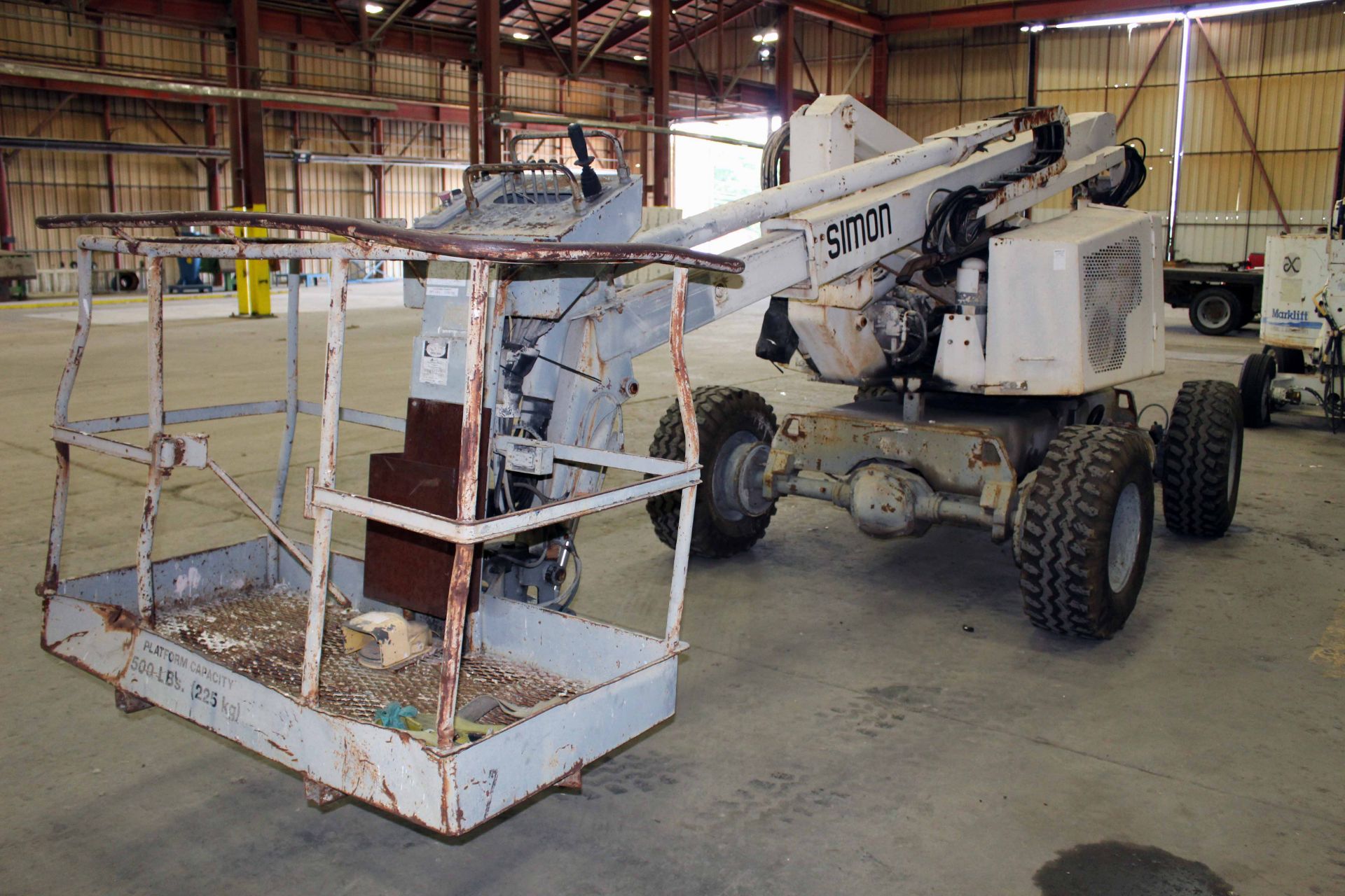 ARTICULATED BOOM LIFT, SIMON, MDL. AT30C, 500 LB platform cap., LP ...
