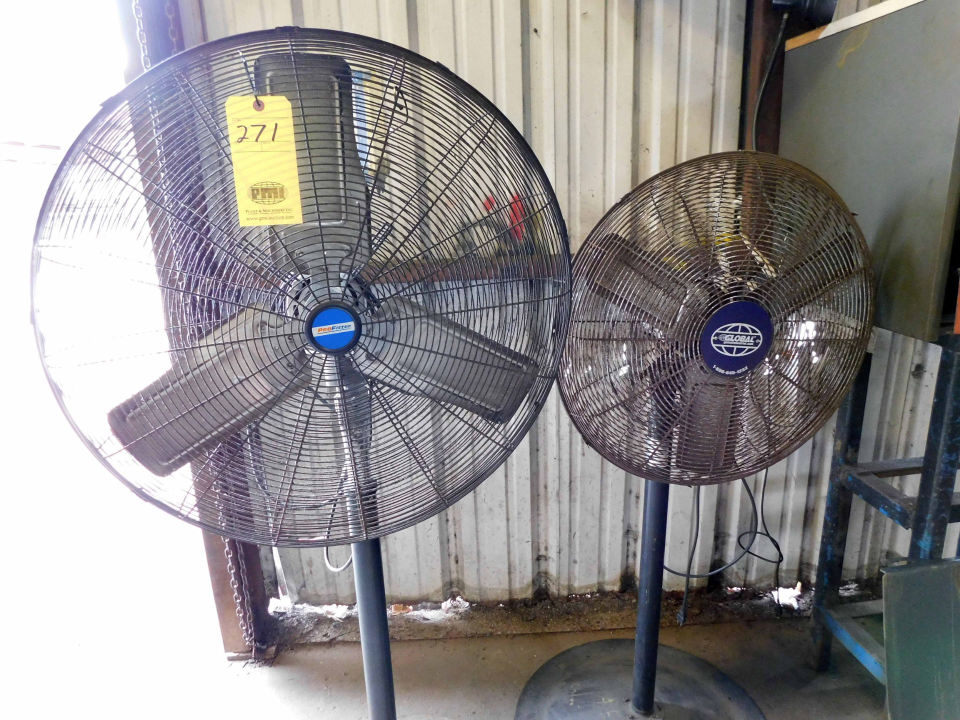 LOT OF PEDESTAL FANS (2)