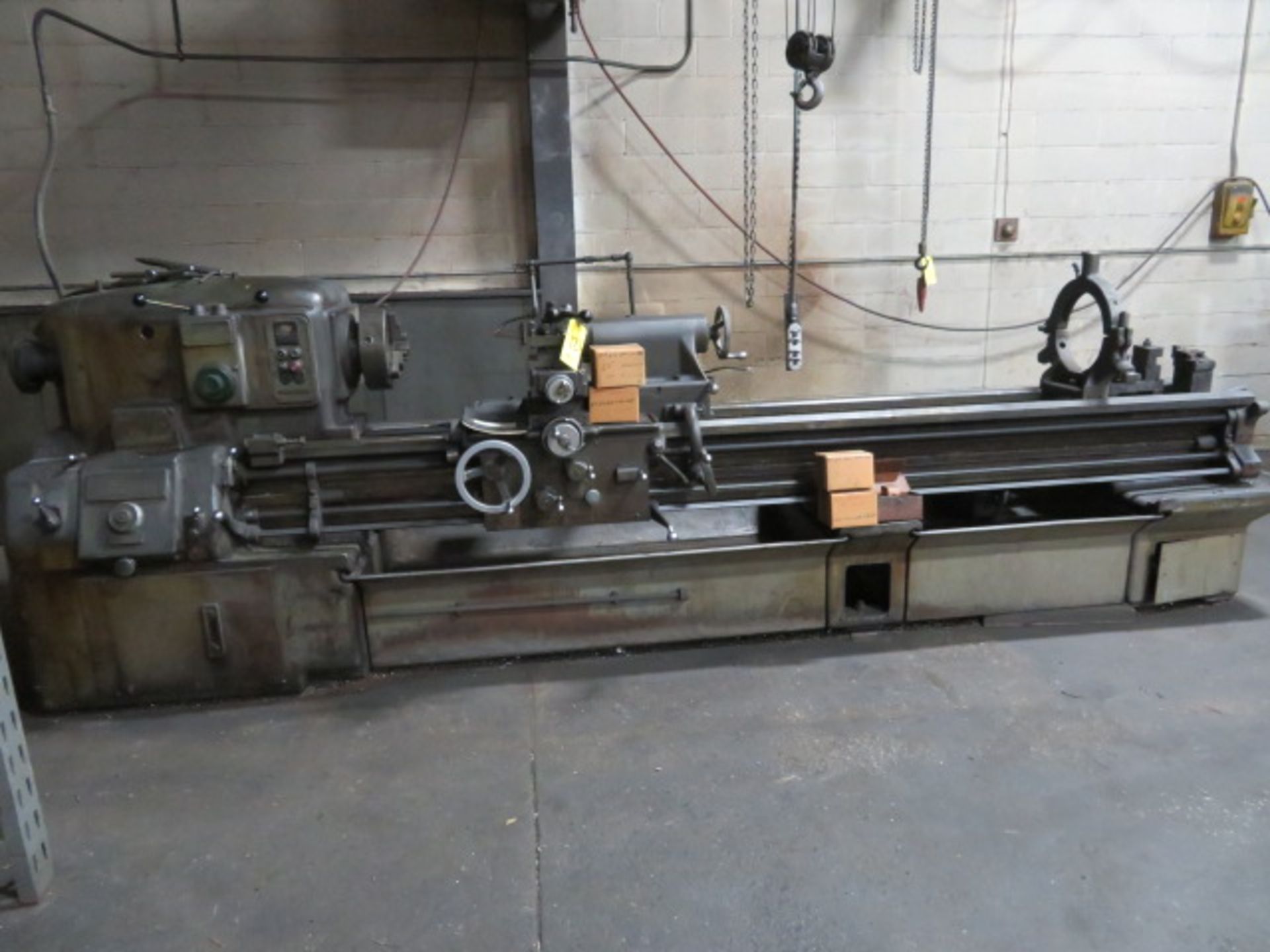 MONARCH NO. 612 ENGINE LATHE, 24" X 110", SPINDLE SPEED 12-1500 RPM, 12 ...