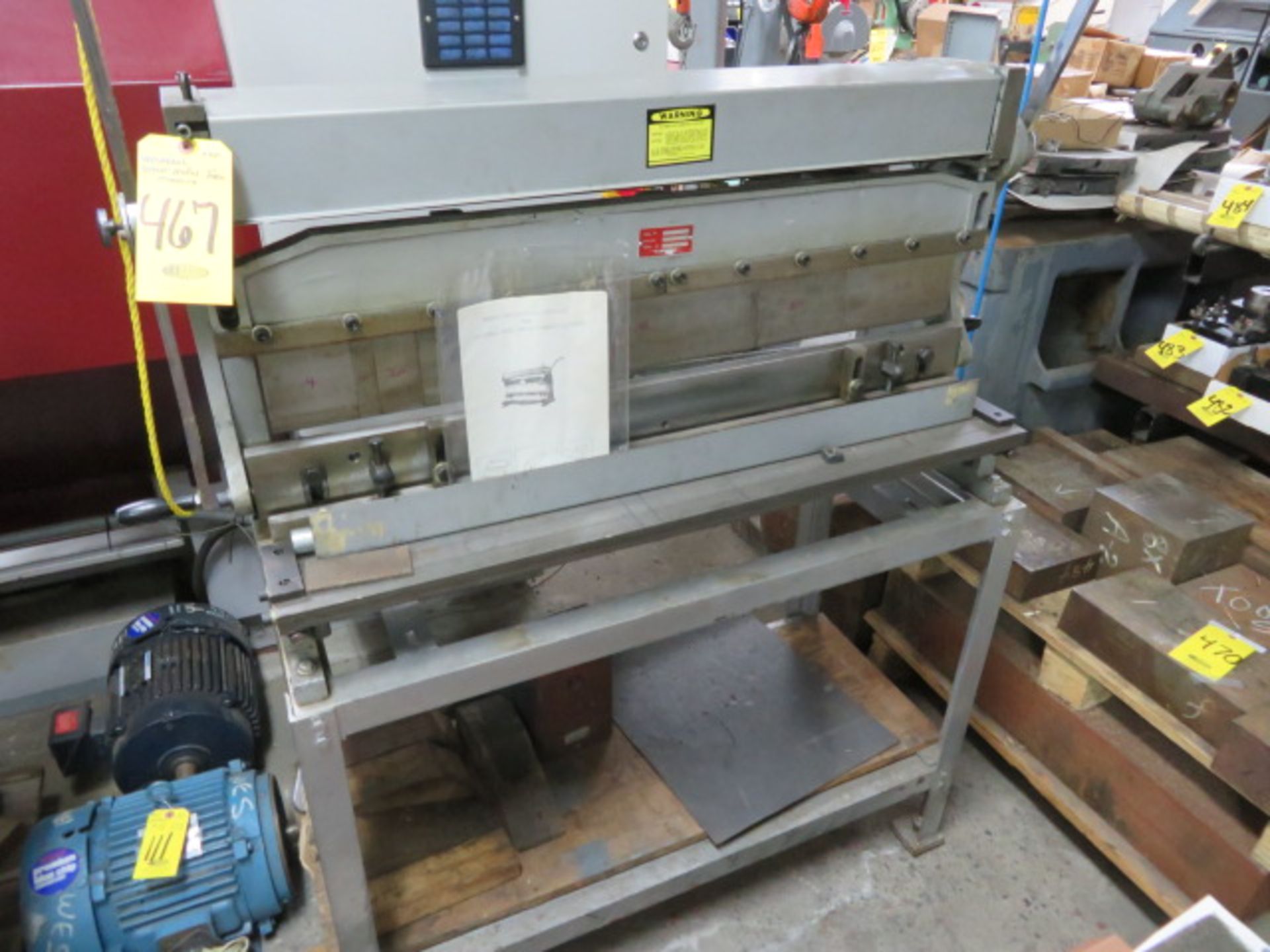 IMPORTED UNIVERSAL SHEET METAL FORMING MACHINE, 40" BRAKE 20 GA X 42" W ...