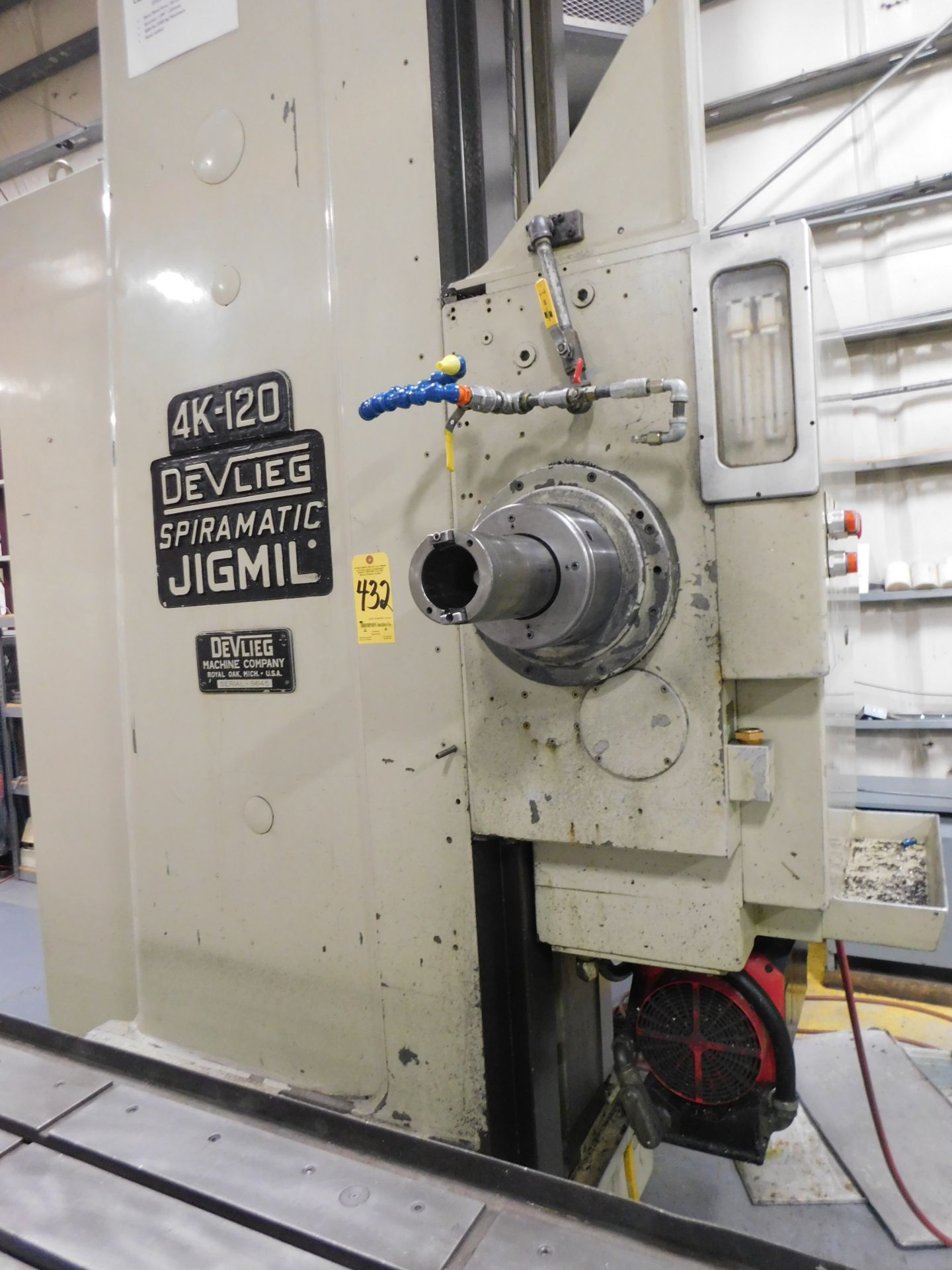 Devlieg Model 4K-120 CNC Jig Mill, S/N 9945, 4" Spindle, 50 Taper ...