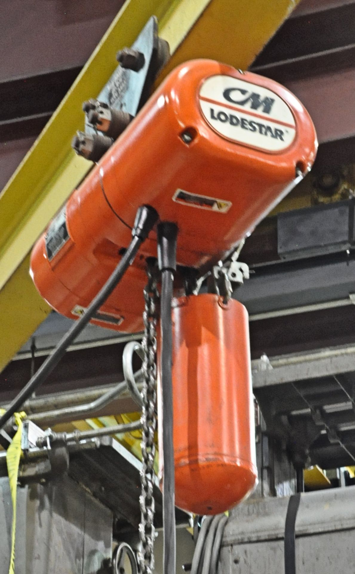 Post Mounted 180-Degree 1/2-Ton Capacity Jib Arm with CM Lodestar 1/2 ...