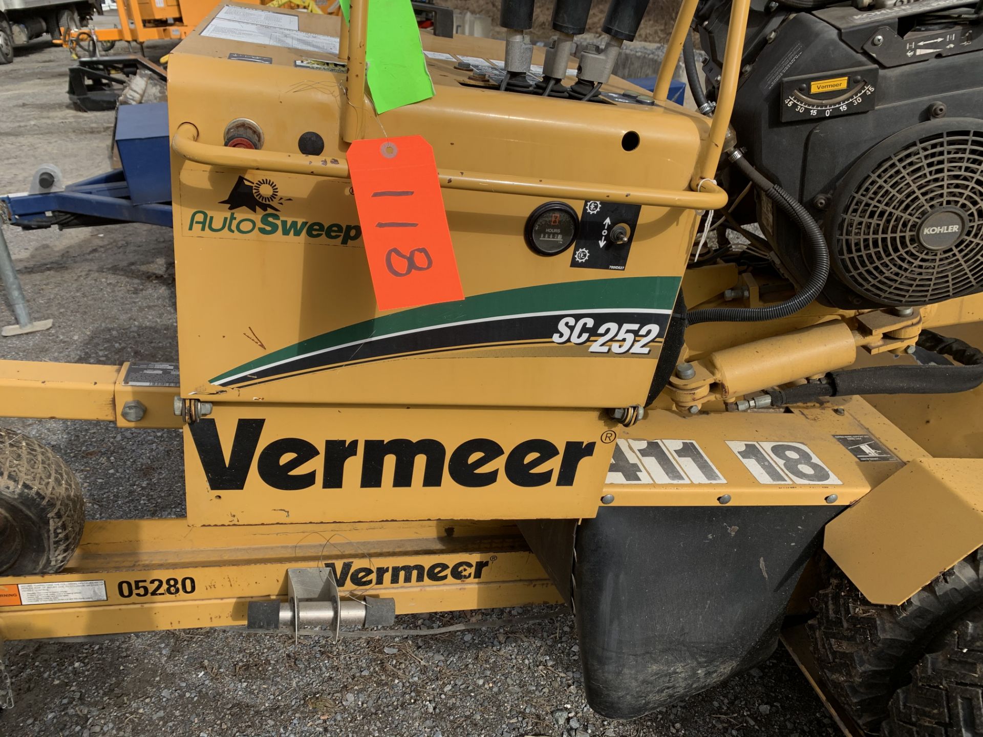 Vermeer SC 252 stump grinder, 926 hours, with trailer, s/n ...