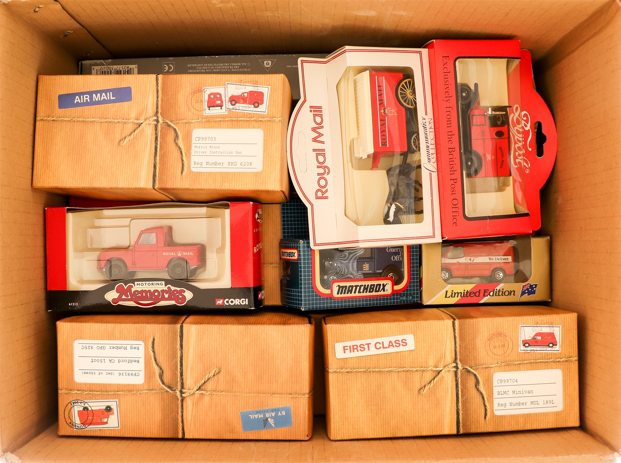 TOY POST OFFICE VANS. A collection of around 75 different chiefly Royal ...