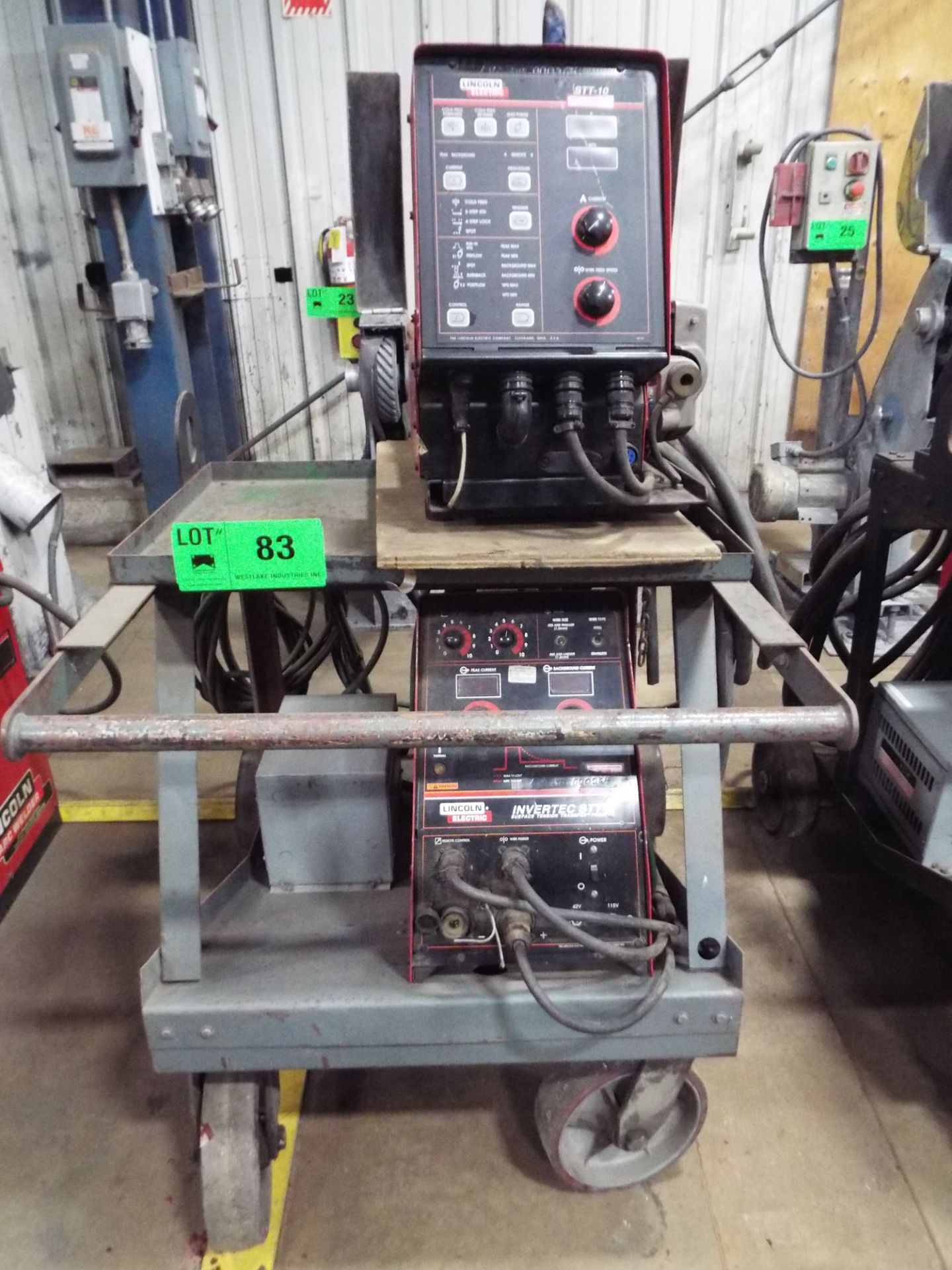 LINCOLN INVERTEC STT II DIGITAL MIG WELDER WITH LINCOLN STT-10 DIGITAL ...