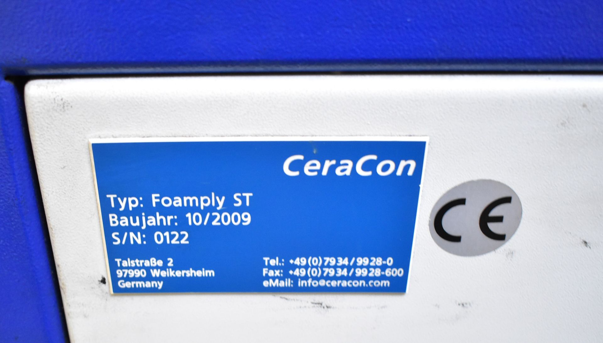 CERACON (2009) FOAMAPLY ST AUTOMATIC FOAM AND ADHESIVE APPLICATOR WITH ...