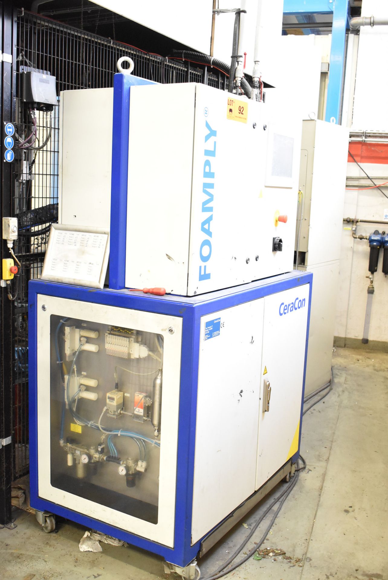 CERACON (2009) FOAMAPLY ST AUTOMATIC FOAM AND ADHESIVE APPLICATOR WITH ...