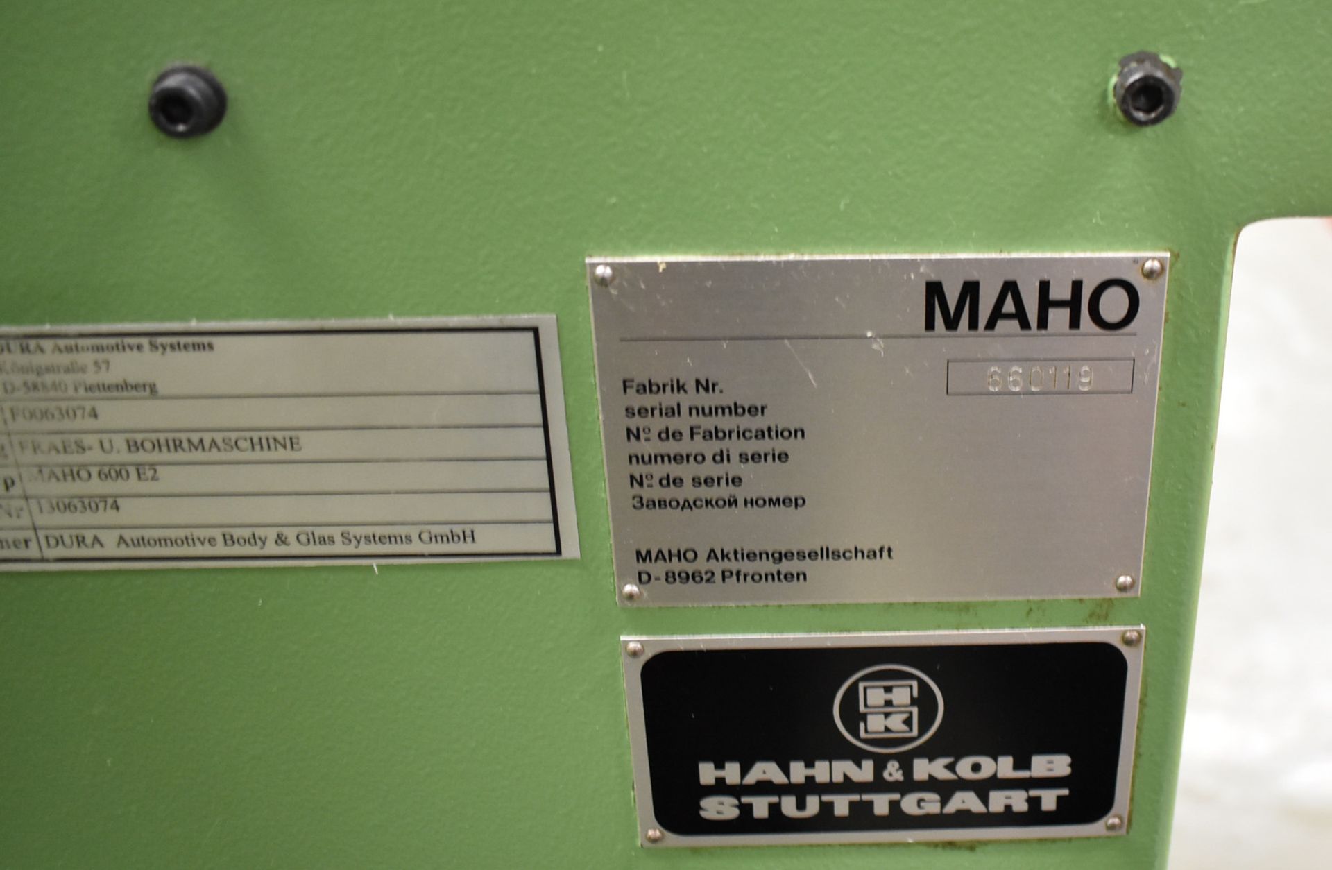 MAHO MH 600 E2 CNC UNIVERSAL MILLING MACHINE WITH CNC 432 CNC CONTROL ...