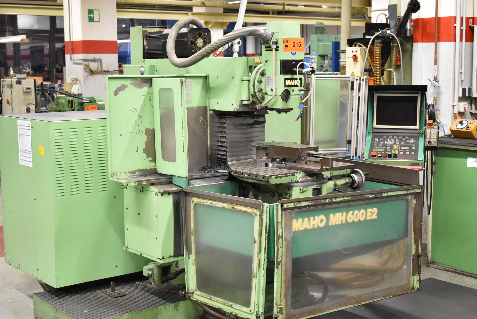 MAHO MH 600 E2 CNC UNIVERSAL MILLING MACHINE WITH CNC 432 CNC CONTROL ...