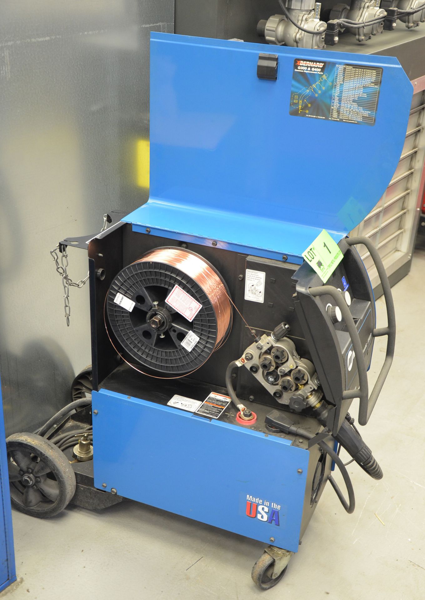 MILLER MILLERMATIC 350P PORTABLE DIGITAL MIG WELDER WITH CABLES & GUN ...