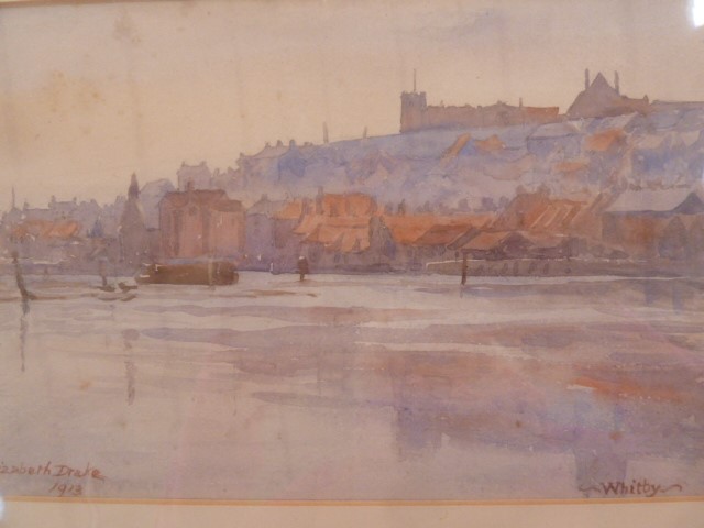 Elizabeth Drake (early 20th century school)Watercolour "Whitby", signed ...