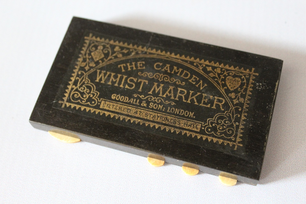 AN EARLY 20TH CENTURY 'THE CAMDEN' WHIST MARKER BY GOODALL & SON LTD ...