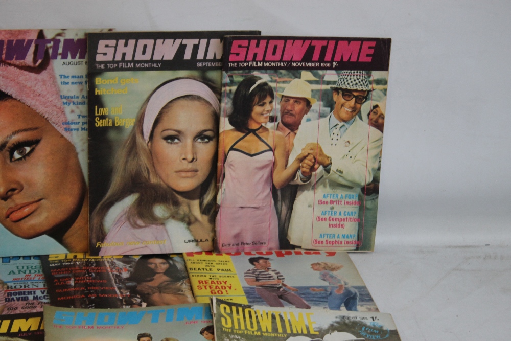 1960S FILM MAGAZINES- EIGHTEEN SHOWTIME AND TWO PHOTOPLAY FEATURING THE ...
