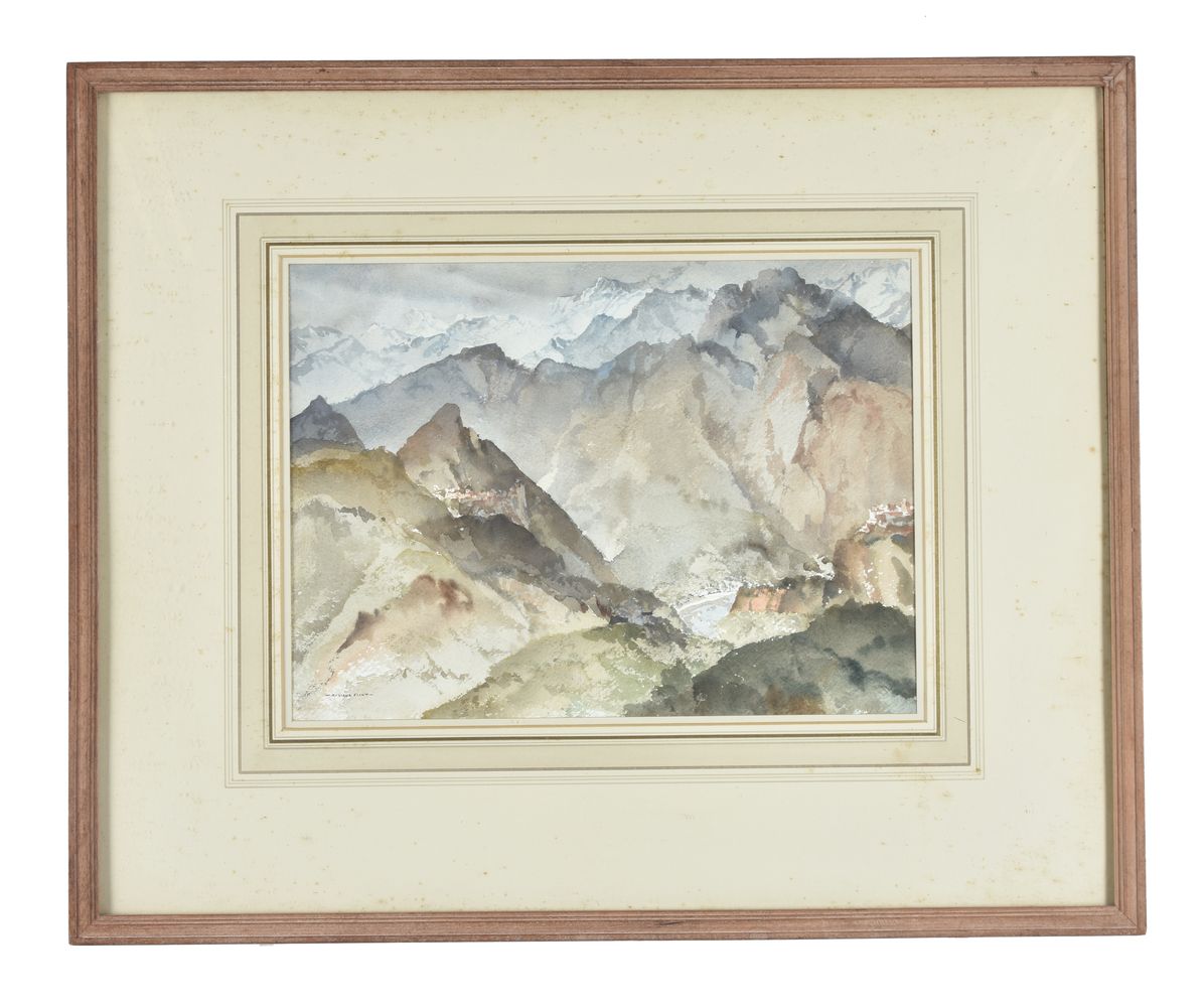 Sir William Russell Flint (Scottish 1880-1969) Mountain Landscape ...