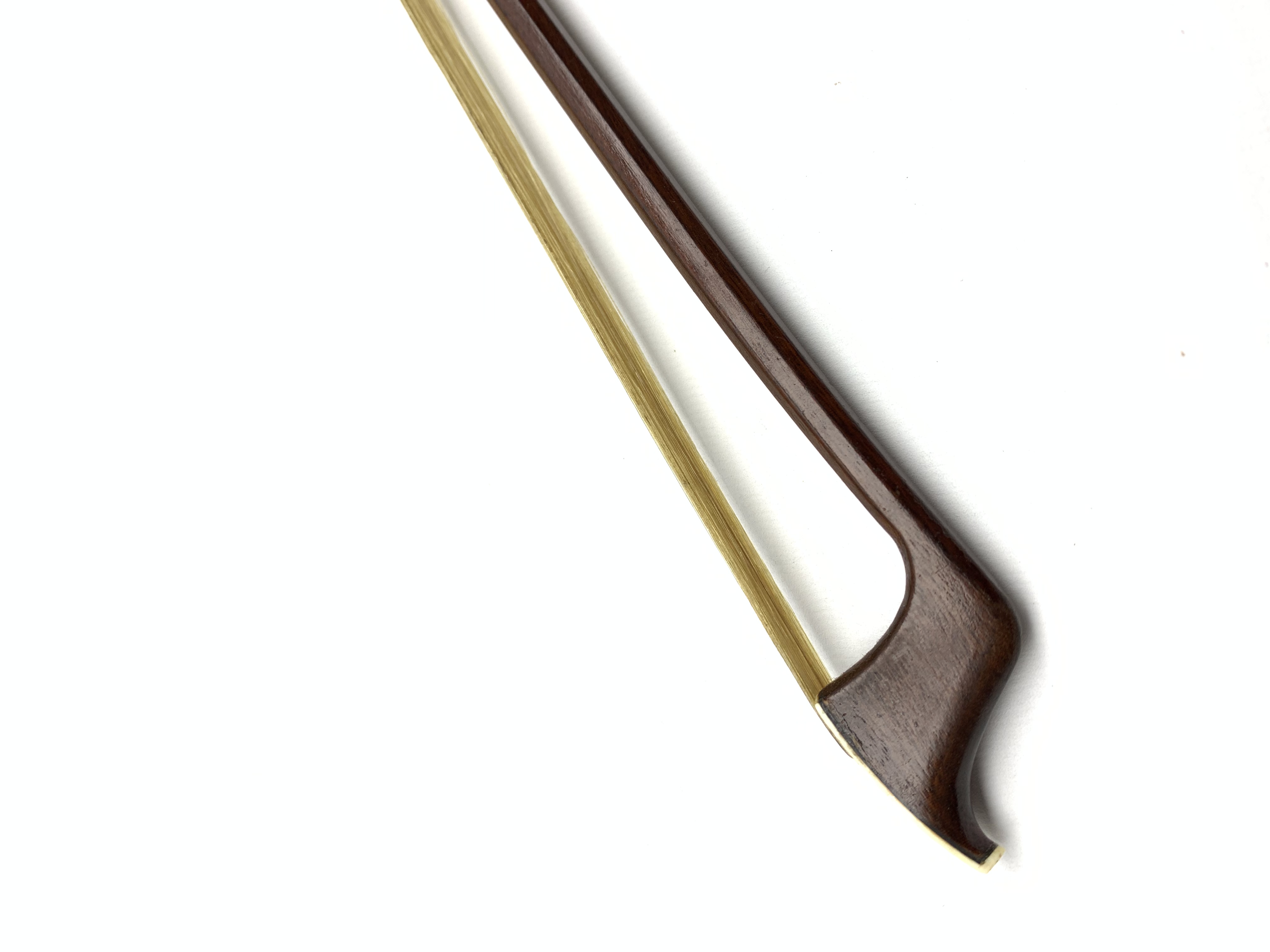 Violin bow marked 'Paul Keil' with nickel mounts and ebony frog L71cm ...
