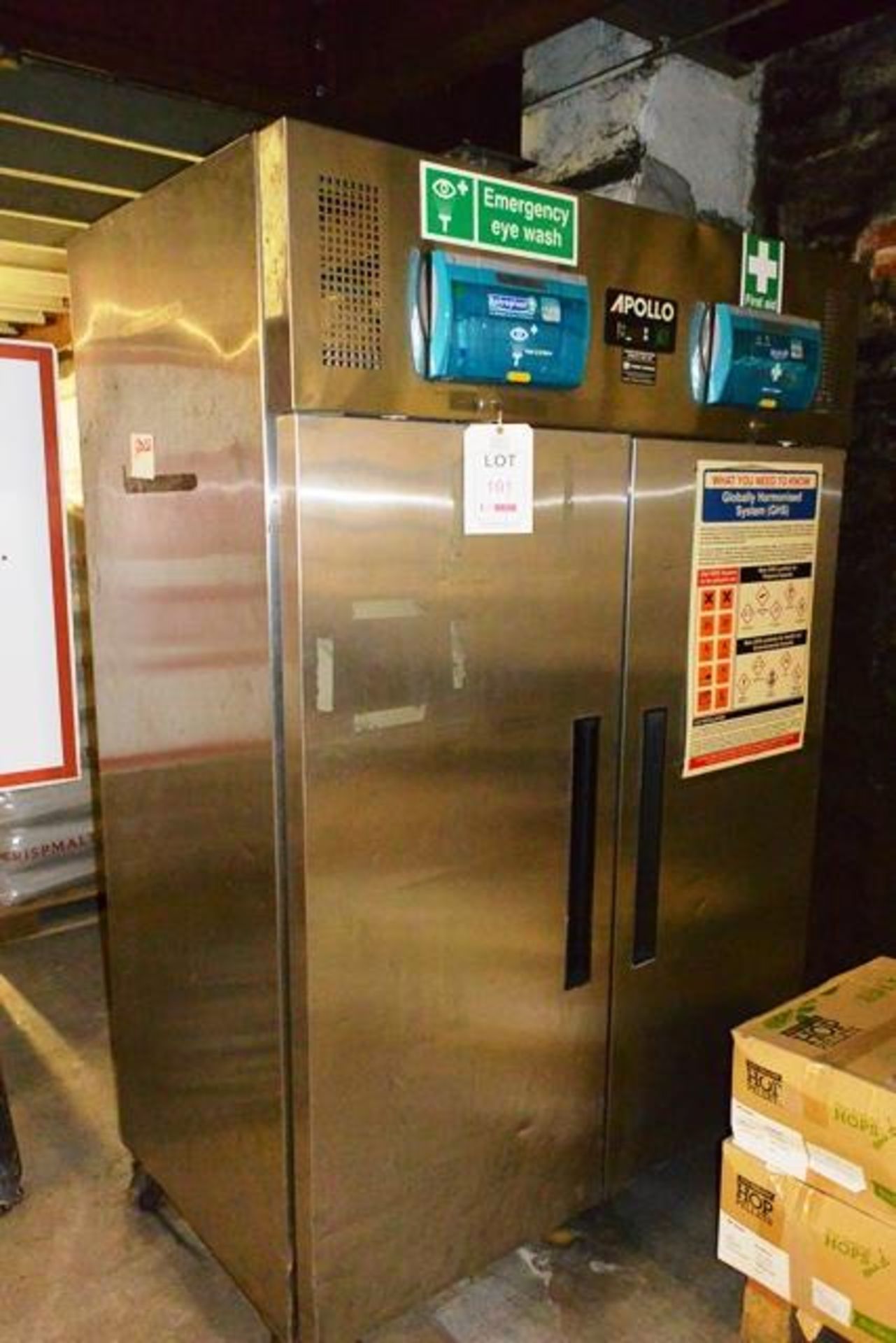 Apollo stainless steel AgnRu2 commercial refrigerator, refrigerant ...