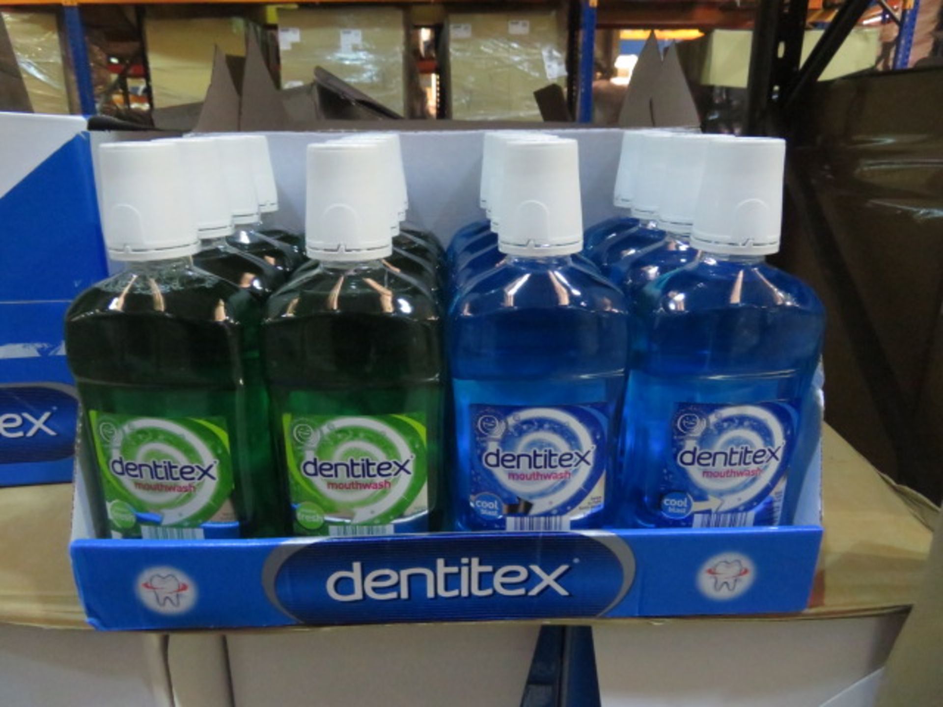 320 x 500ml Bottles of Dentitex Alcohol Mouth Wash in Two Flavours