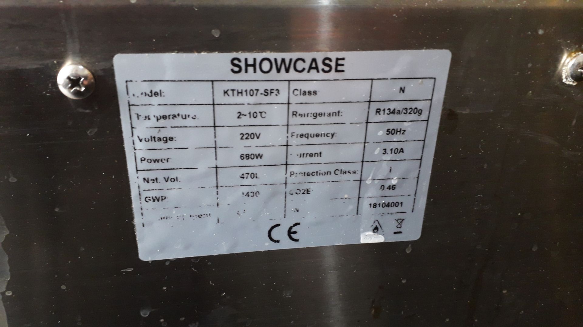 Adexa Stainless Steel Showcase KTH107-SF3 Display Fridge and Small ...