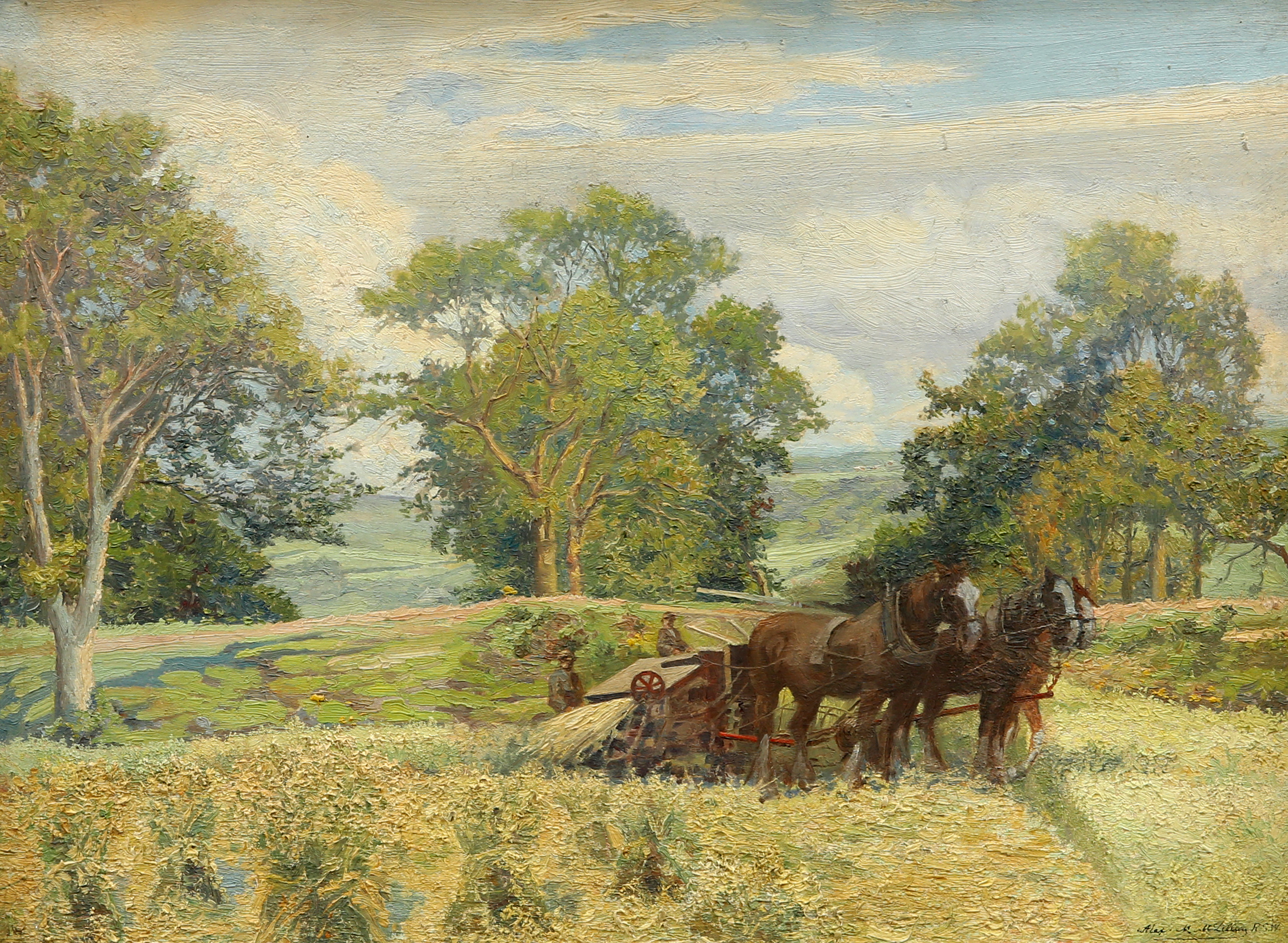 ALEXANDER MATHESON MCLELLAN (SCOTTISH, 1872-1957), THE HARVESTERS ...