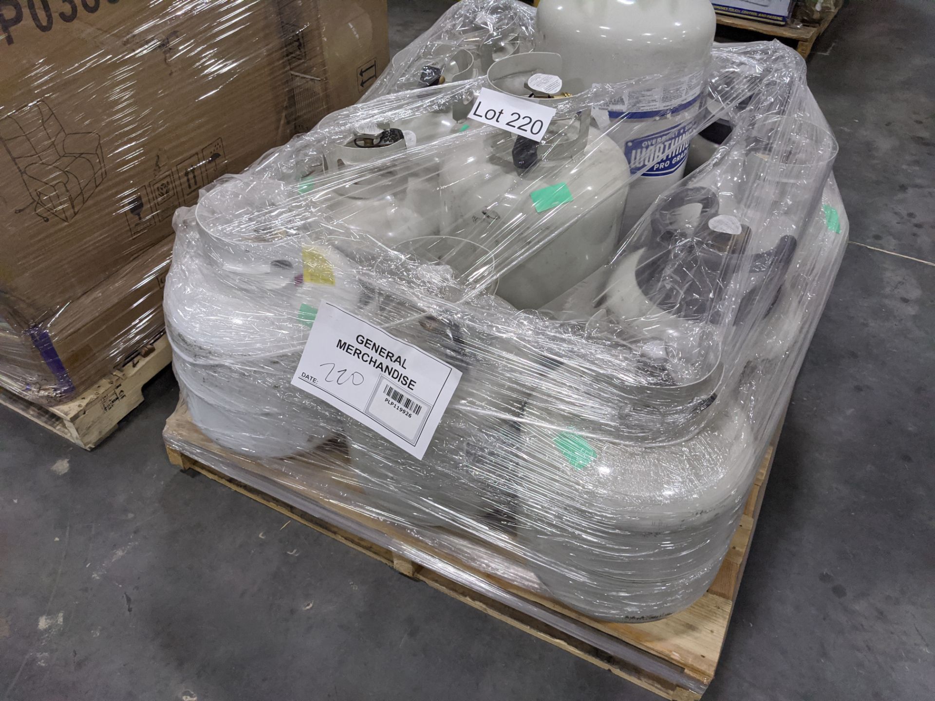 pallet of propane tanks