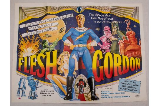 FLESH GORDON (1974) - UK Quad Film Poster - First Release - Uncensored ...