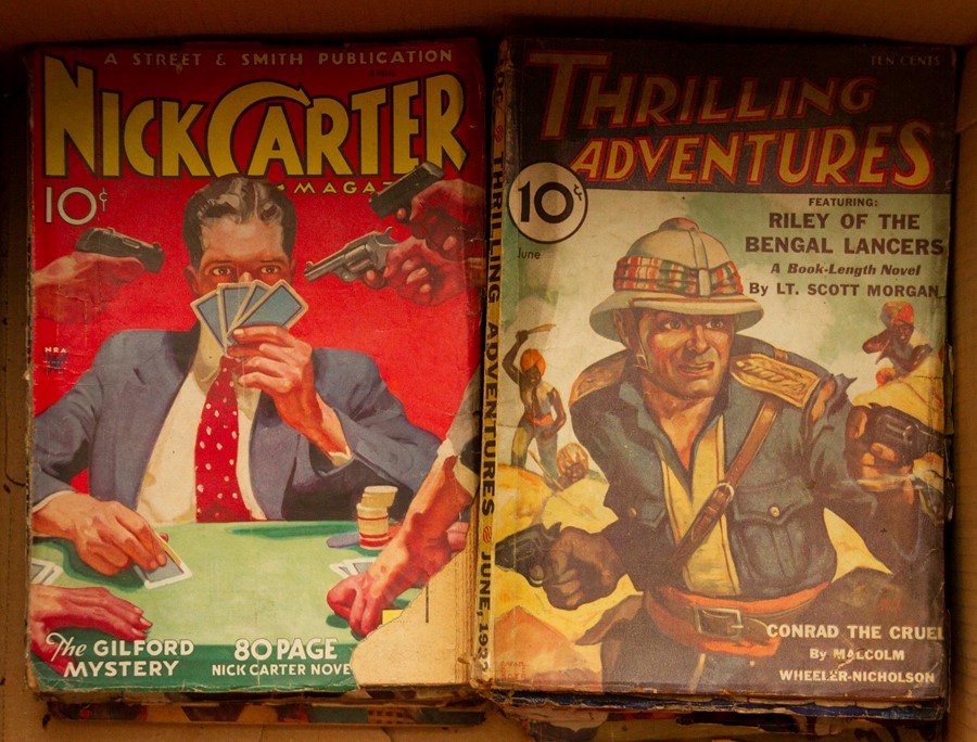 Collection of US pulp fiction magazines, comprising Nick Carter (May ...
