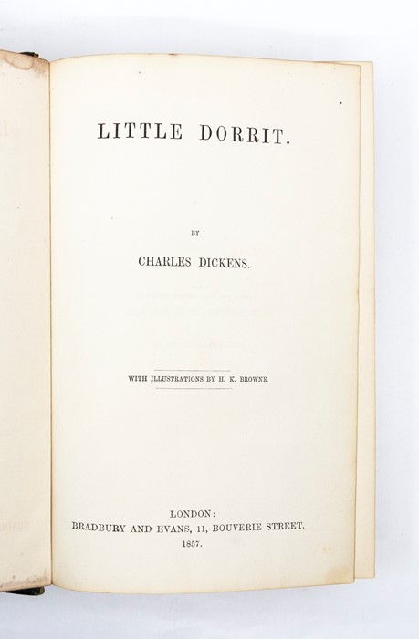 Dickens, Charles. Little Dorrit, first edition, London: Bradbury ...