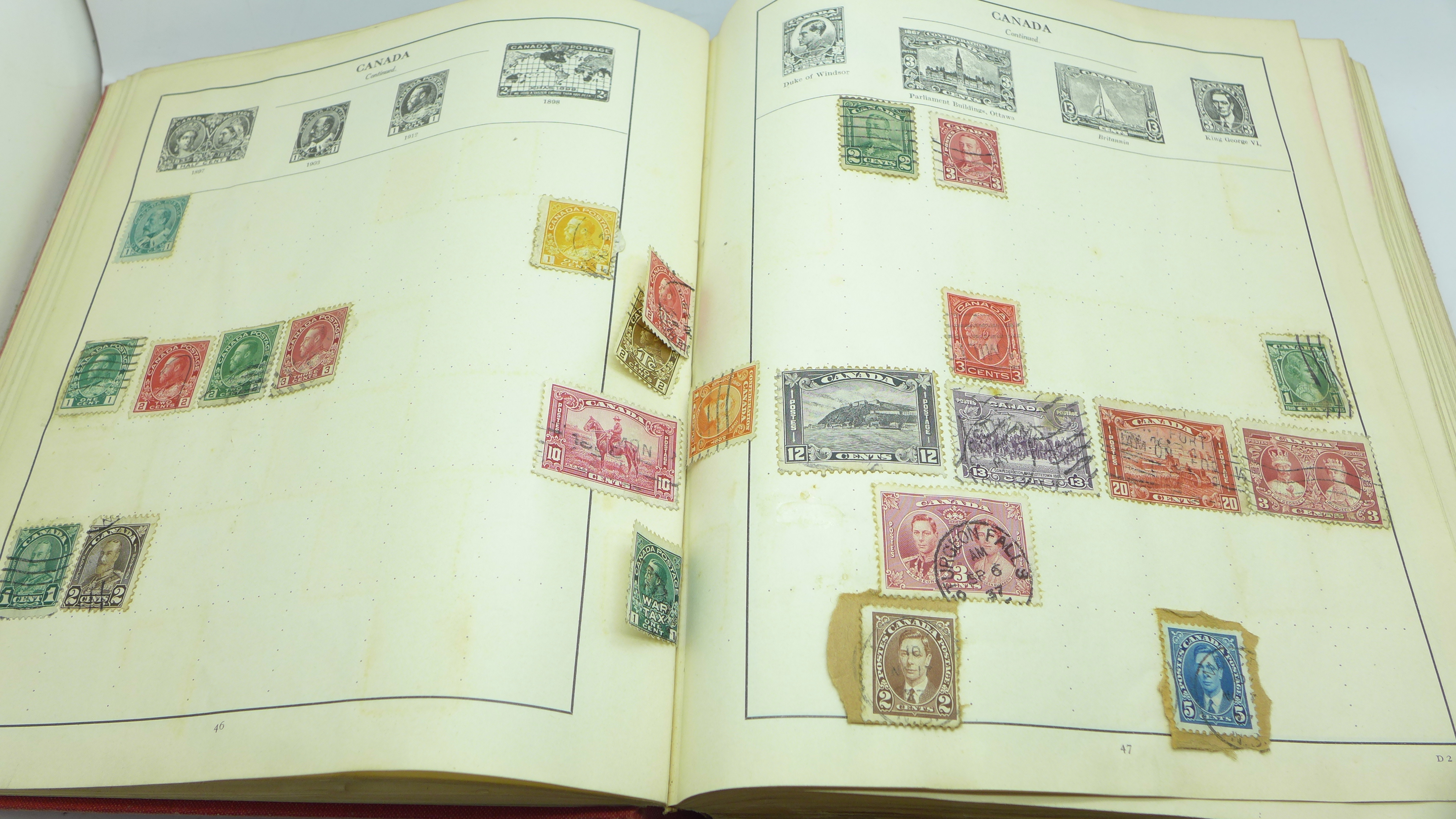 The Strand stamp album, British and worldwide stamps, including Penny Reds