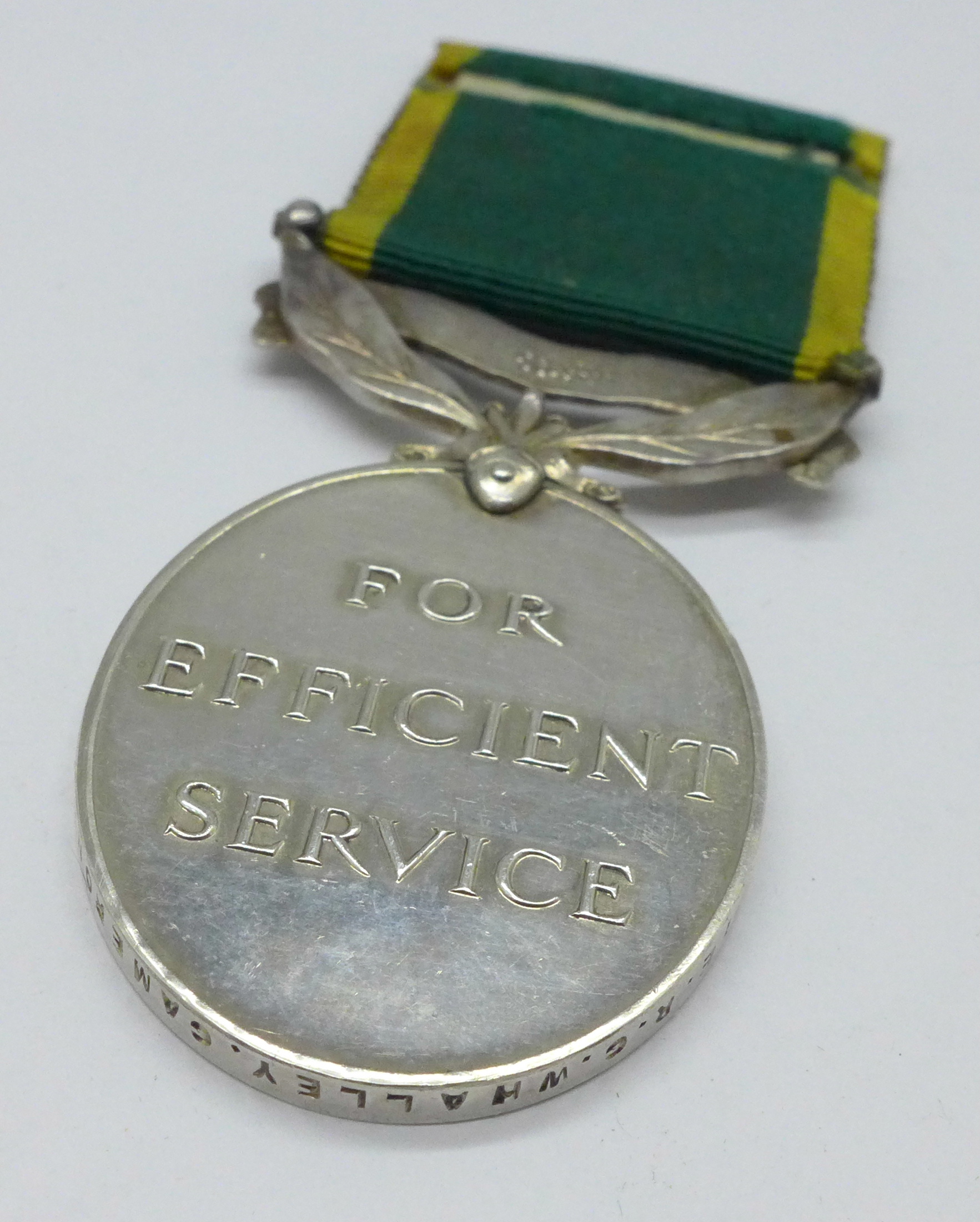 George VI Territorial For Efficient Service Medal with rosette to ...