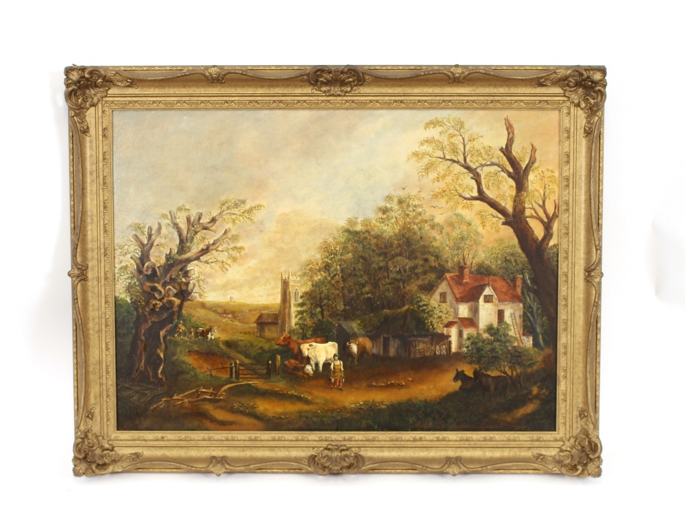 Arthur Reginald Andrews, after John Constable, rural landscape with ...
