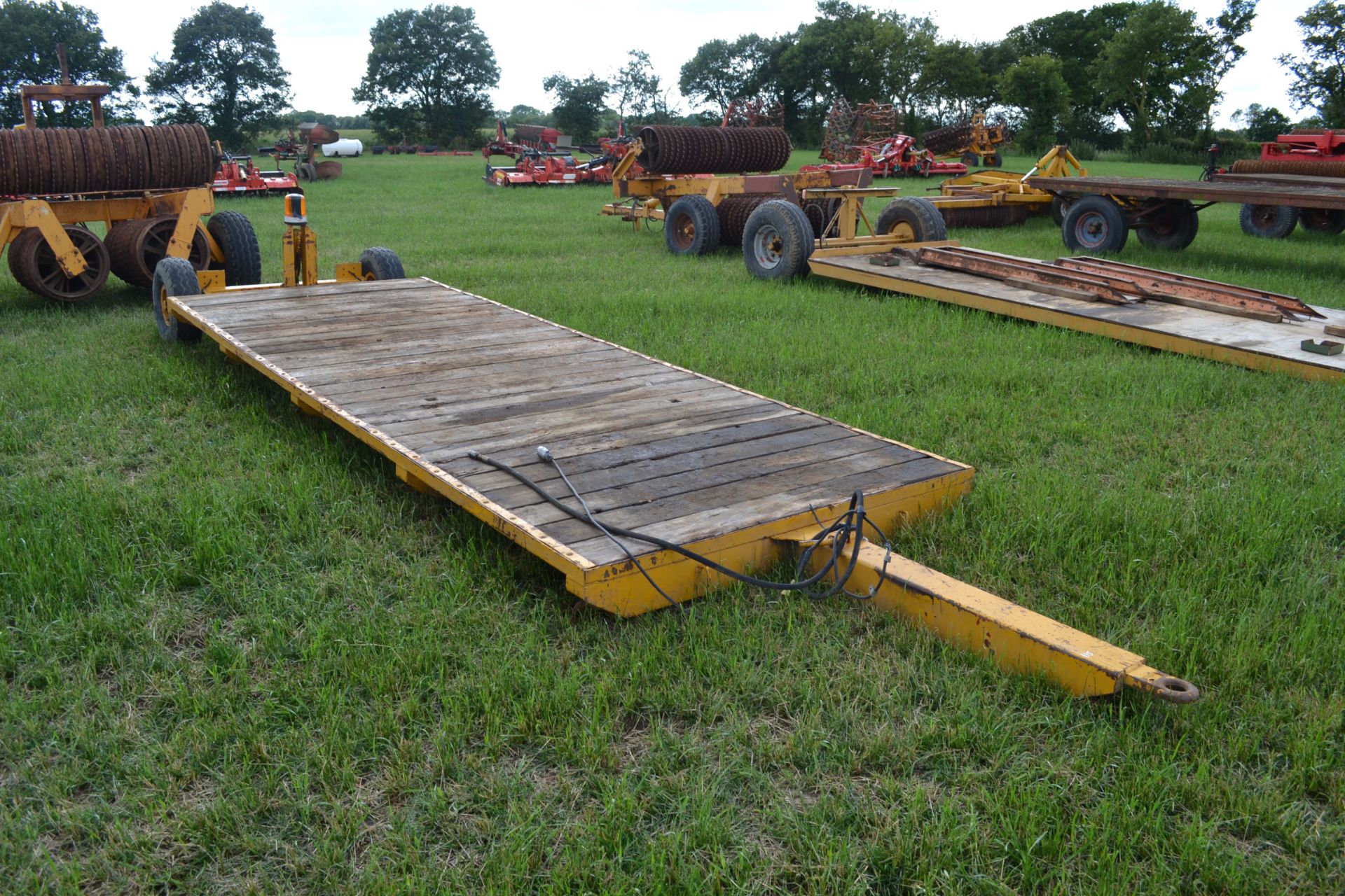16ft x 6ft single axle low loader trailer. LH