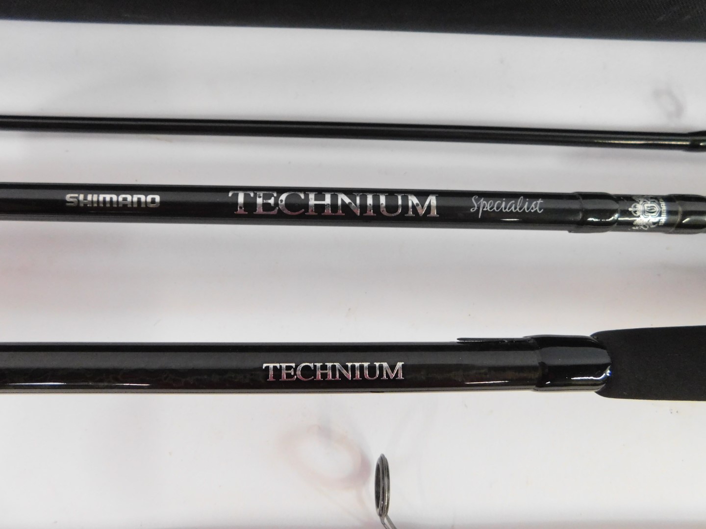 A Shimano Technium Specialist carbon fibre two piece course fishing rod ...