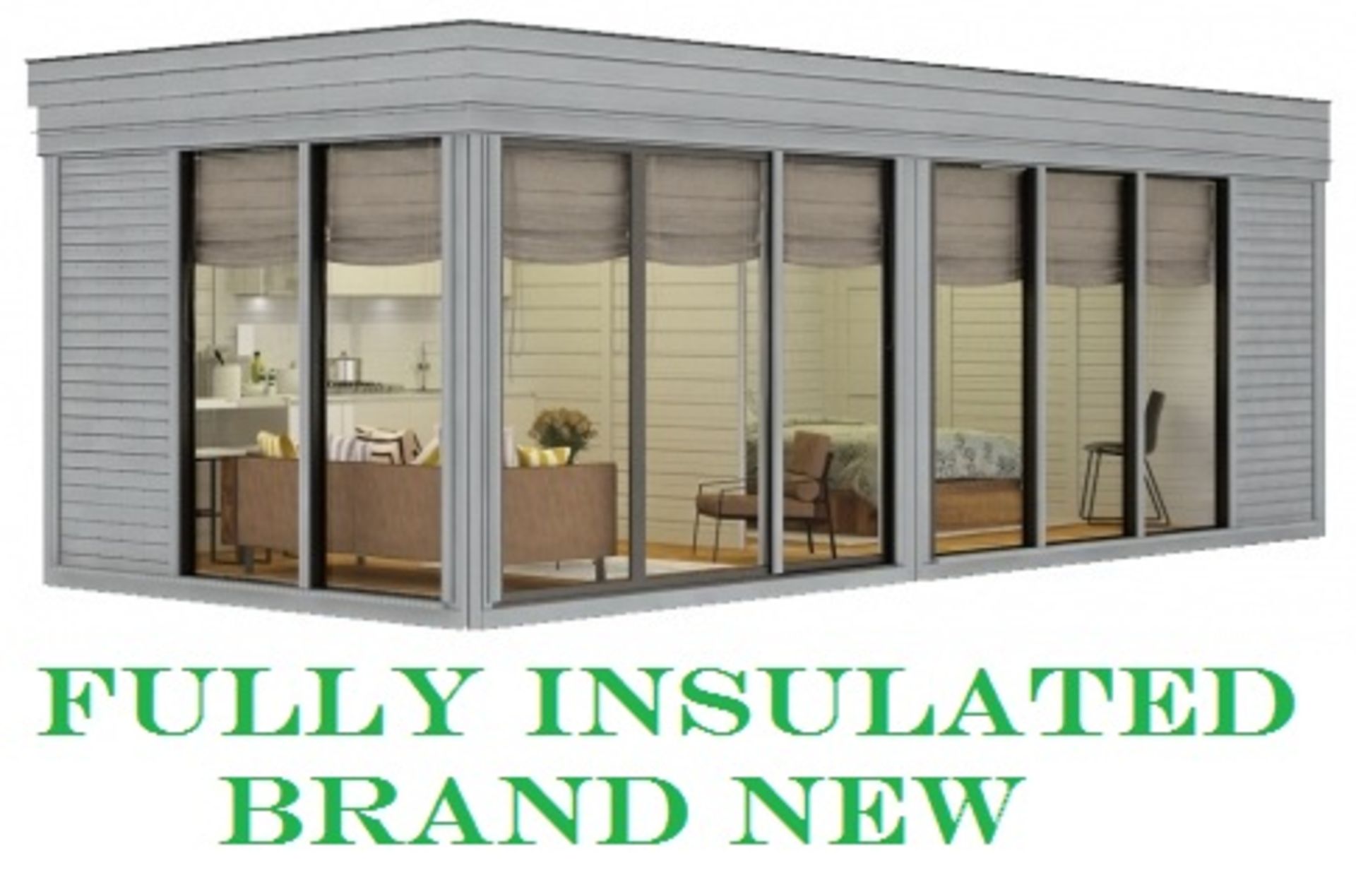 + VAT Brand New Huge Luxury 3m x 7m Insulated Glamping Cube With ...