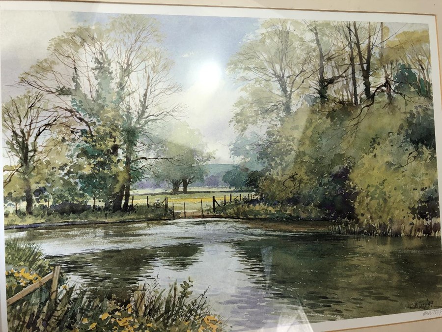 BILL TOOP limited edition print and a framed Saxton's Map of Dorsetshire
