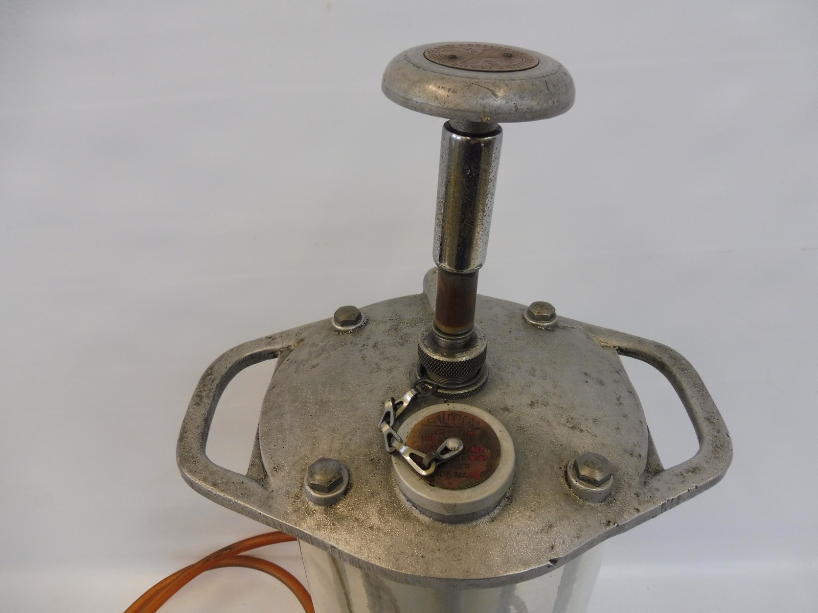 A Redex forecourt one shot dispenser with glass barrell.