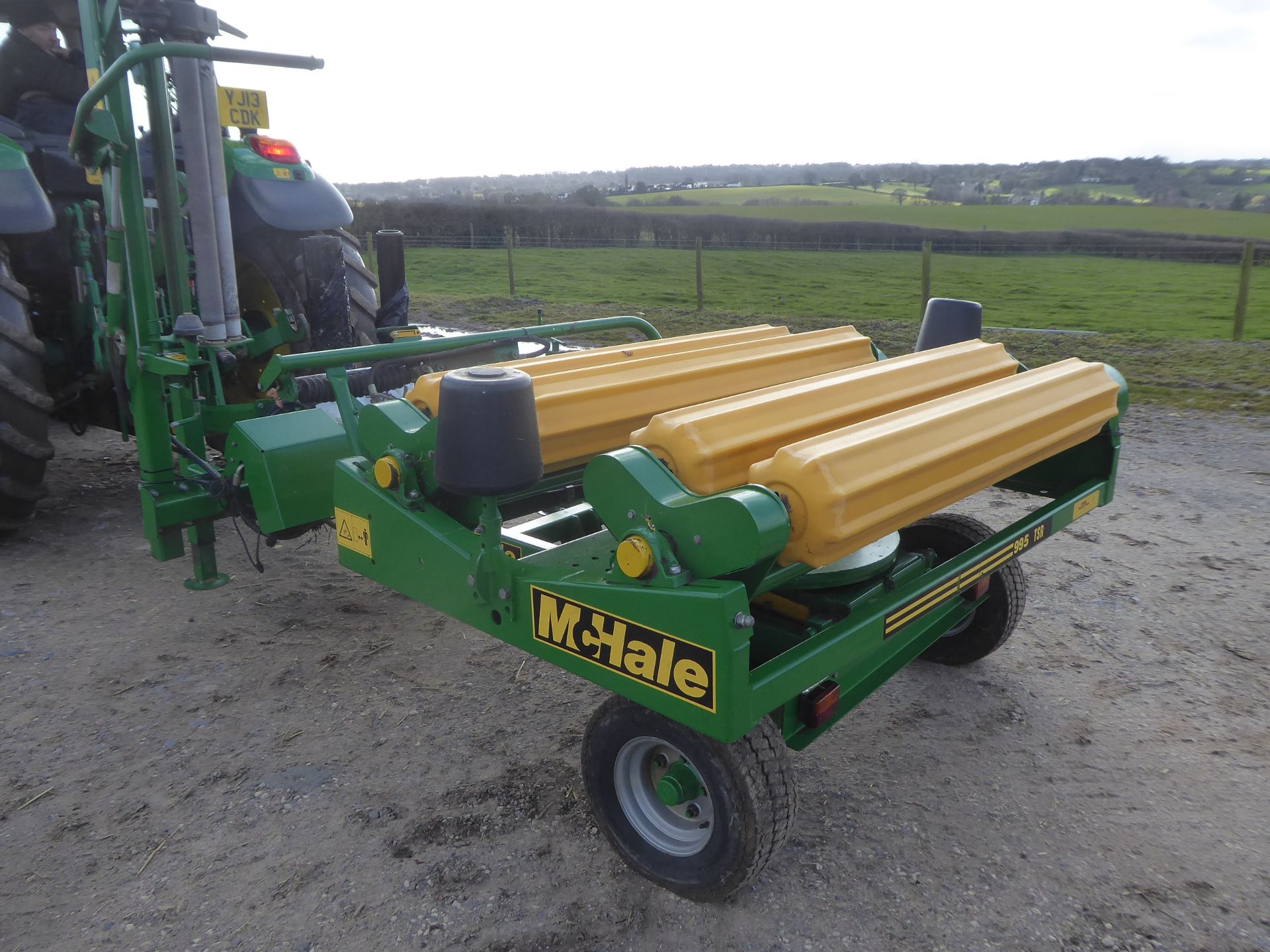 McHale 995 TSR trailed bale wrapper, 2007, inc. control box & remote ...