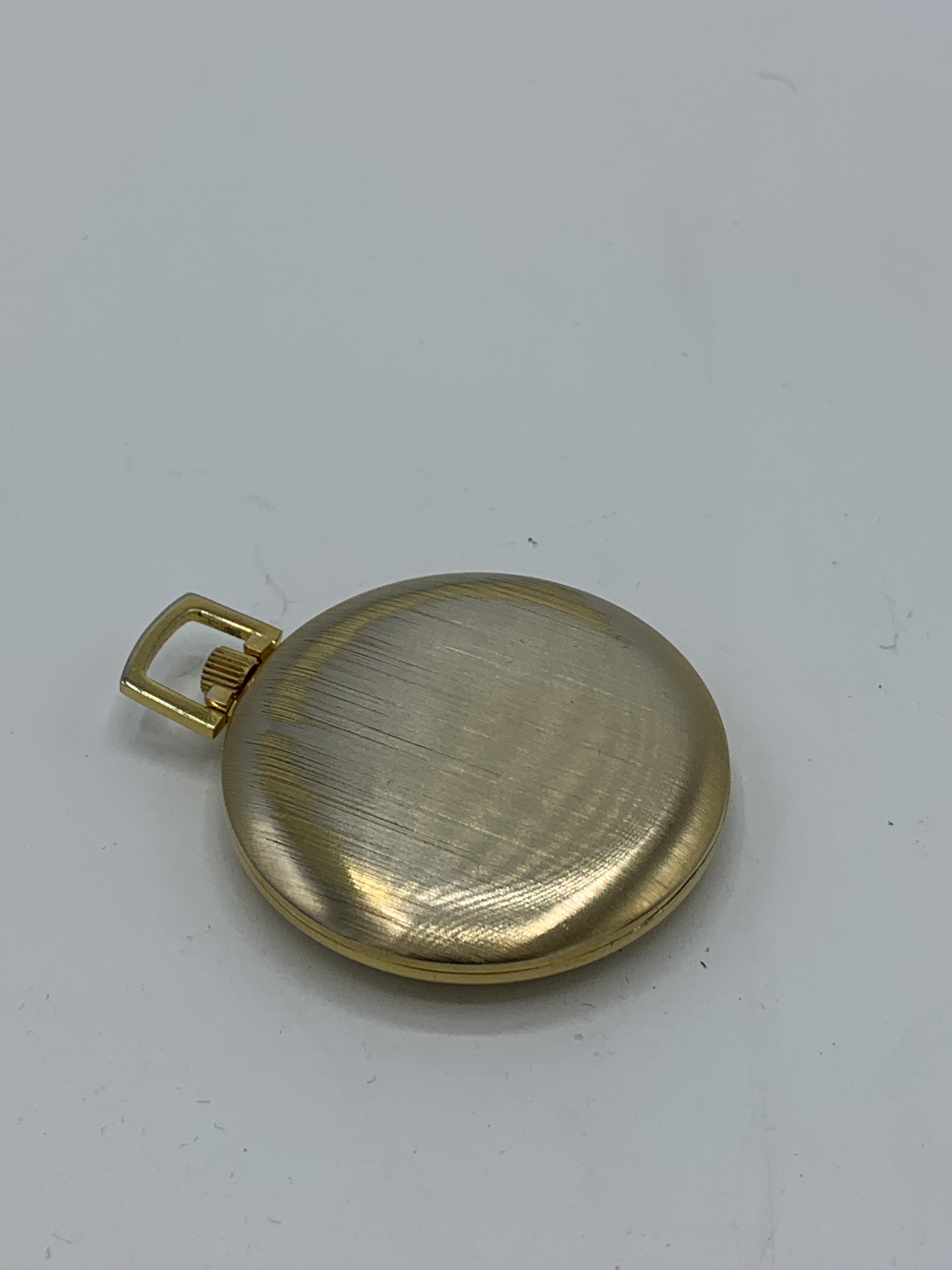 AVIA 17 jewels open face pocket watch in yellow metal case. Going order ...