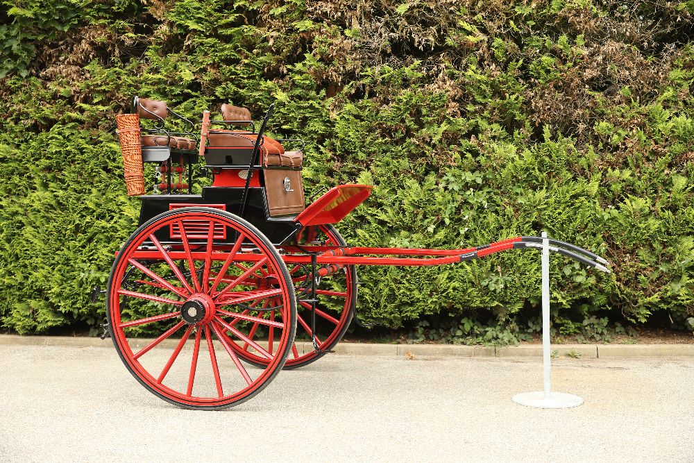 TANDEM CART built by Mendyka to suit 16 to 18hh. The body is painted ...