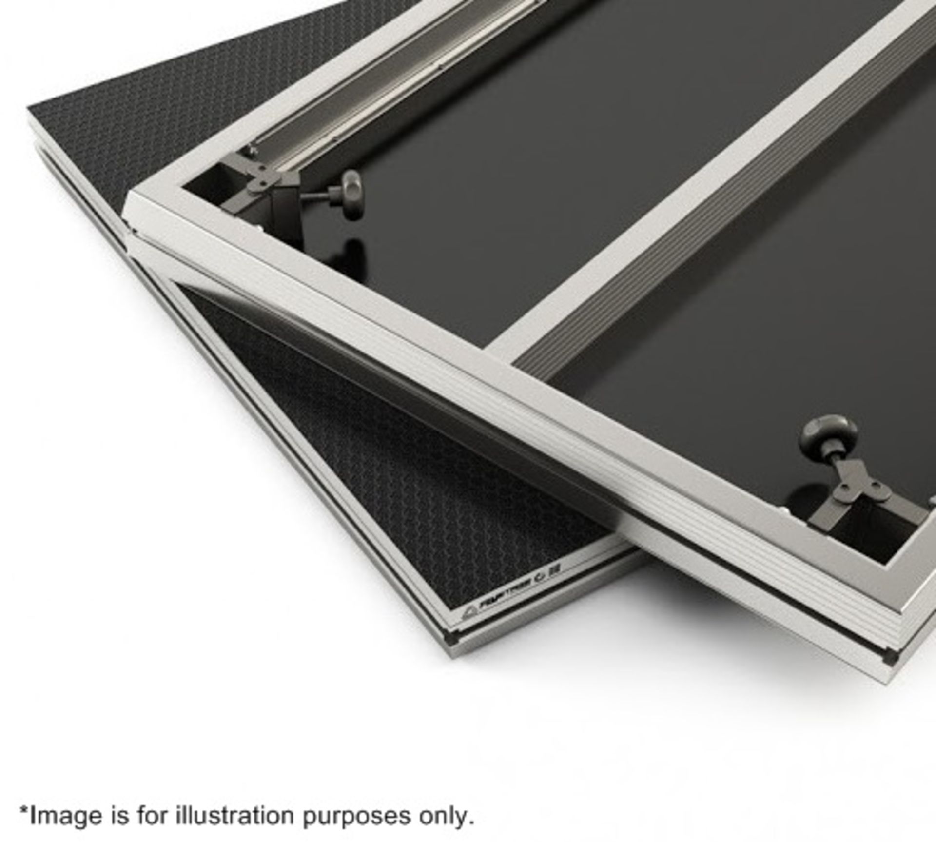 6 x Alustage 2m x 1m Stage Decks with 24 Adjustable Legs (600mm - 1m ...