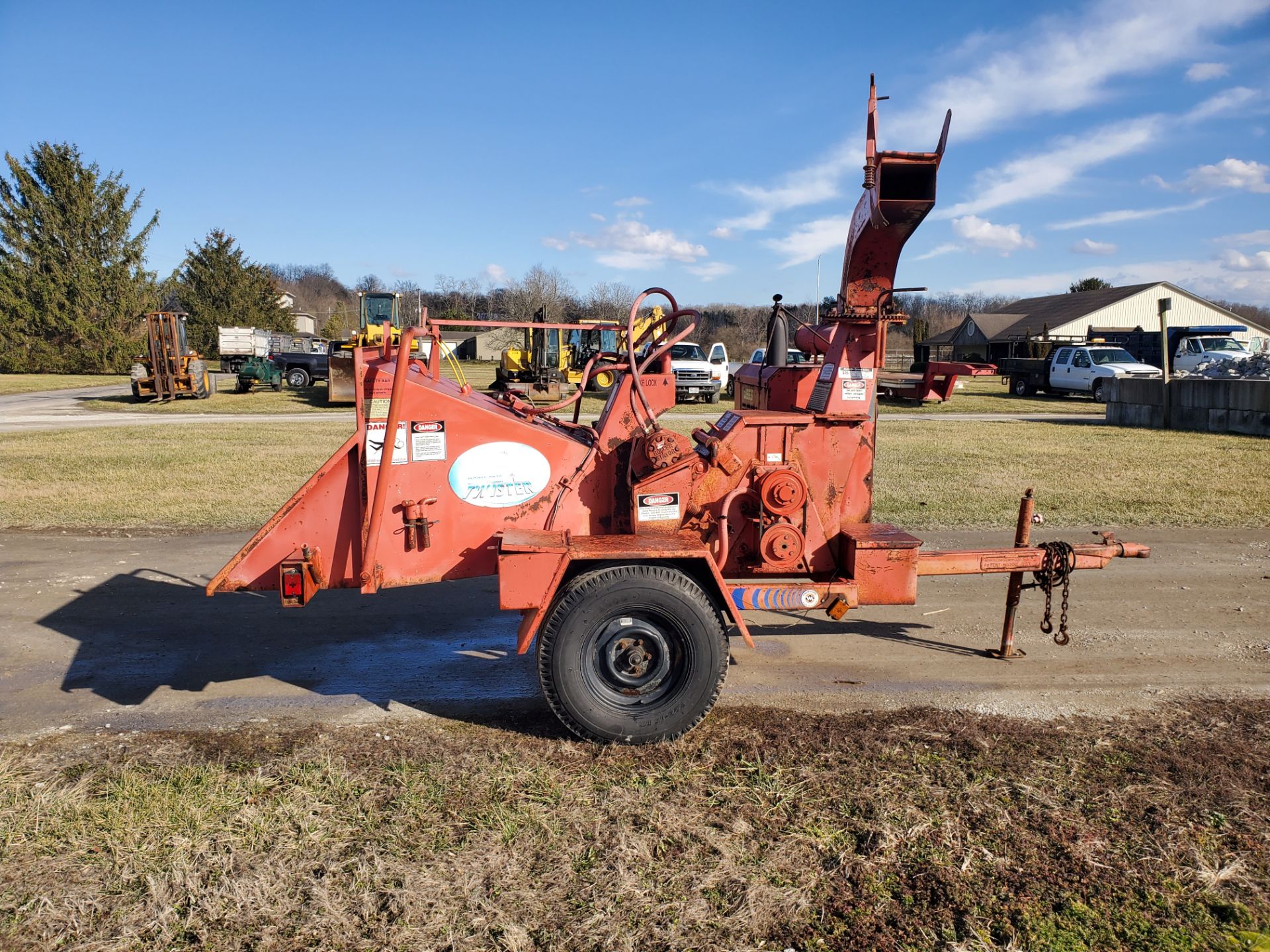 Morbark Model 2070 Twister Chipper, New Belts and Knives, Kubota Diesel
